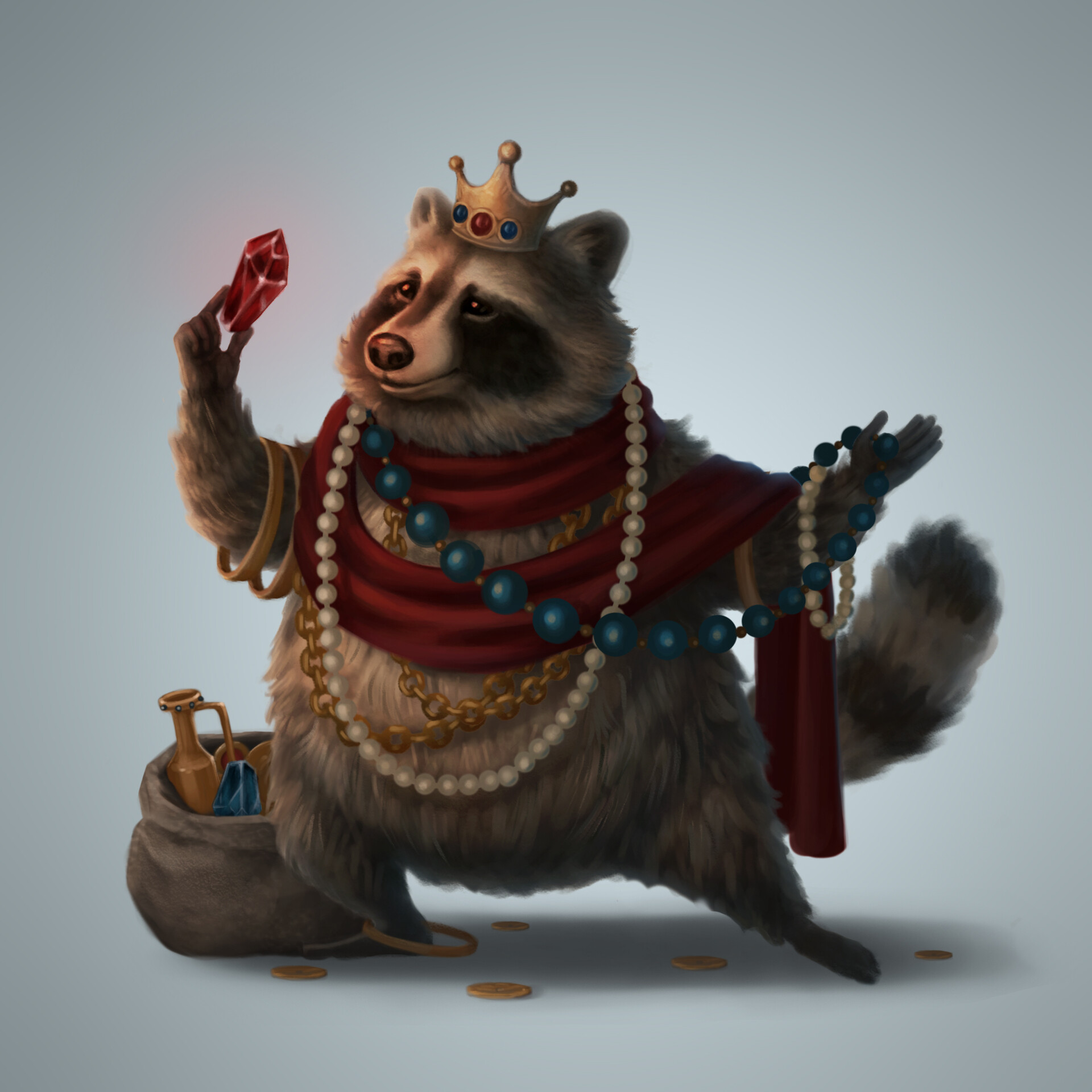 ArtStation - raccoon burglar