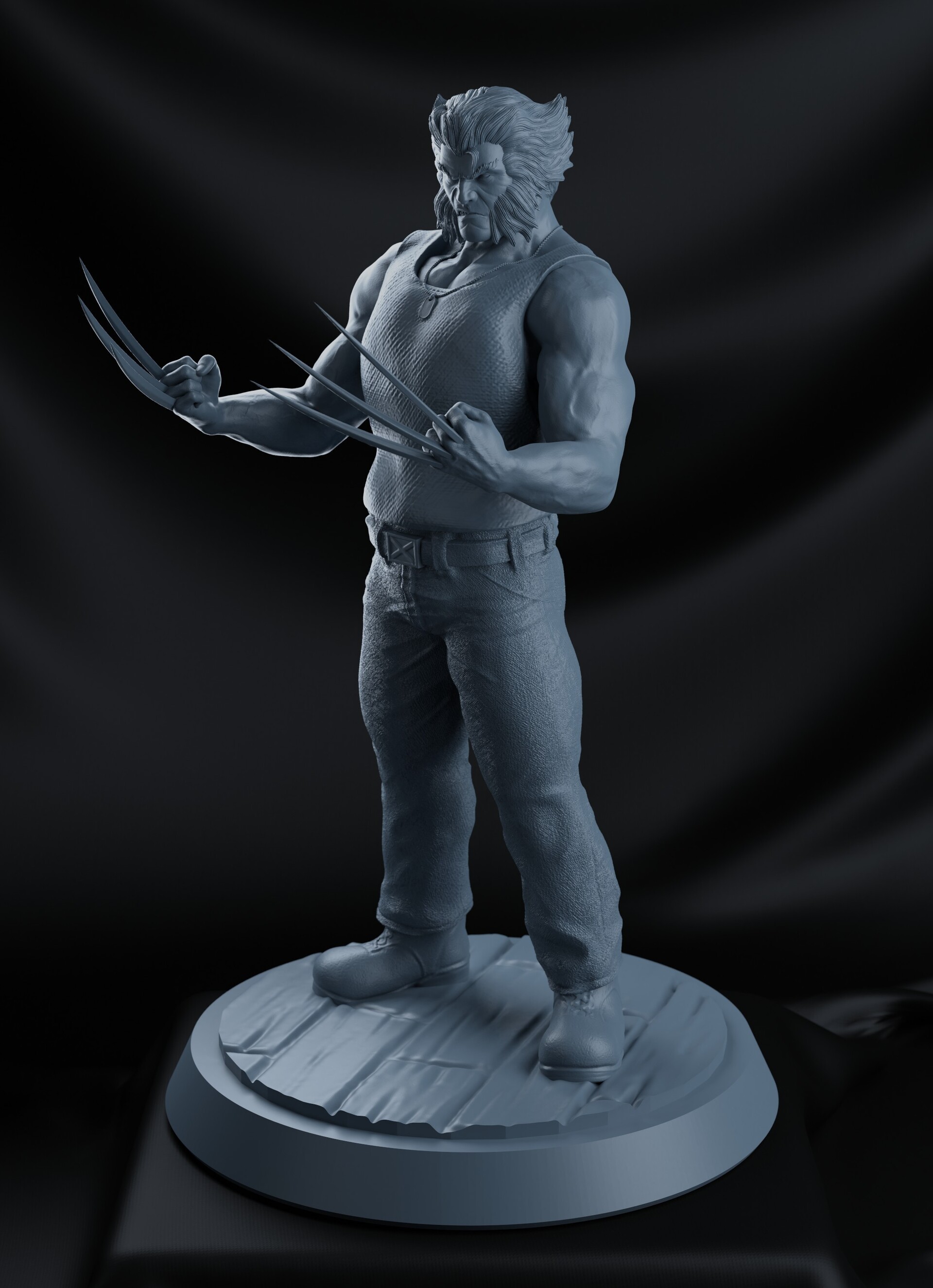ArtStation - Fan Art Logan Statue