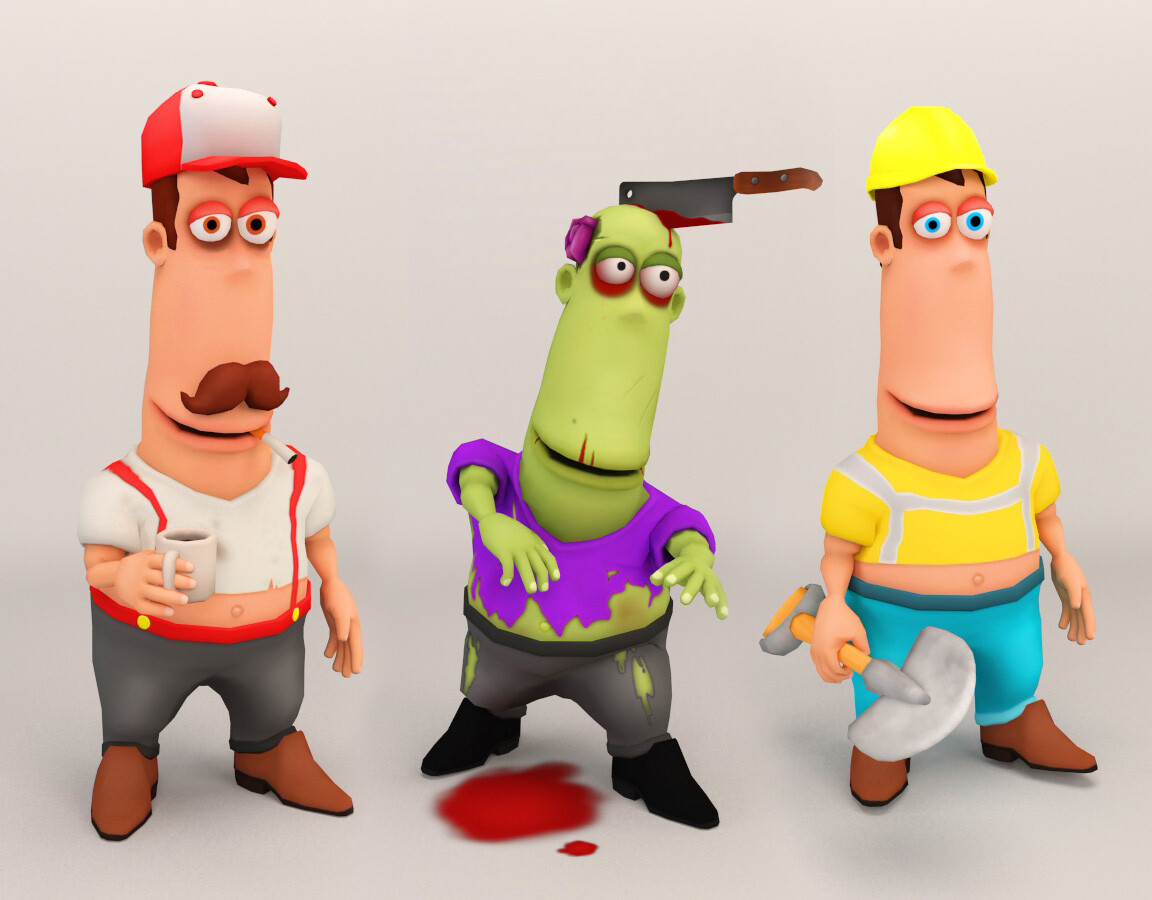 ArtStation - Low Poly Cartoon Characters