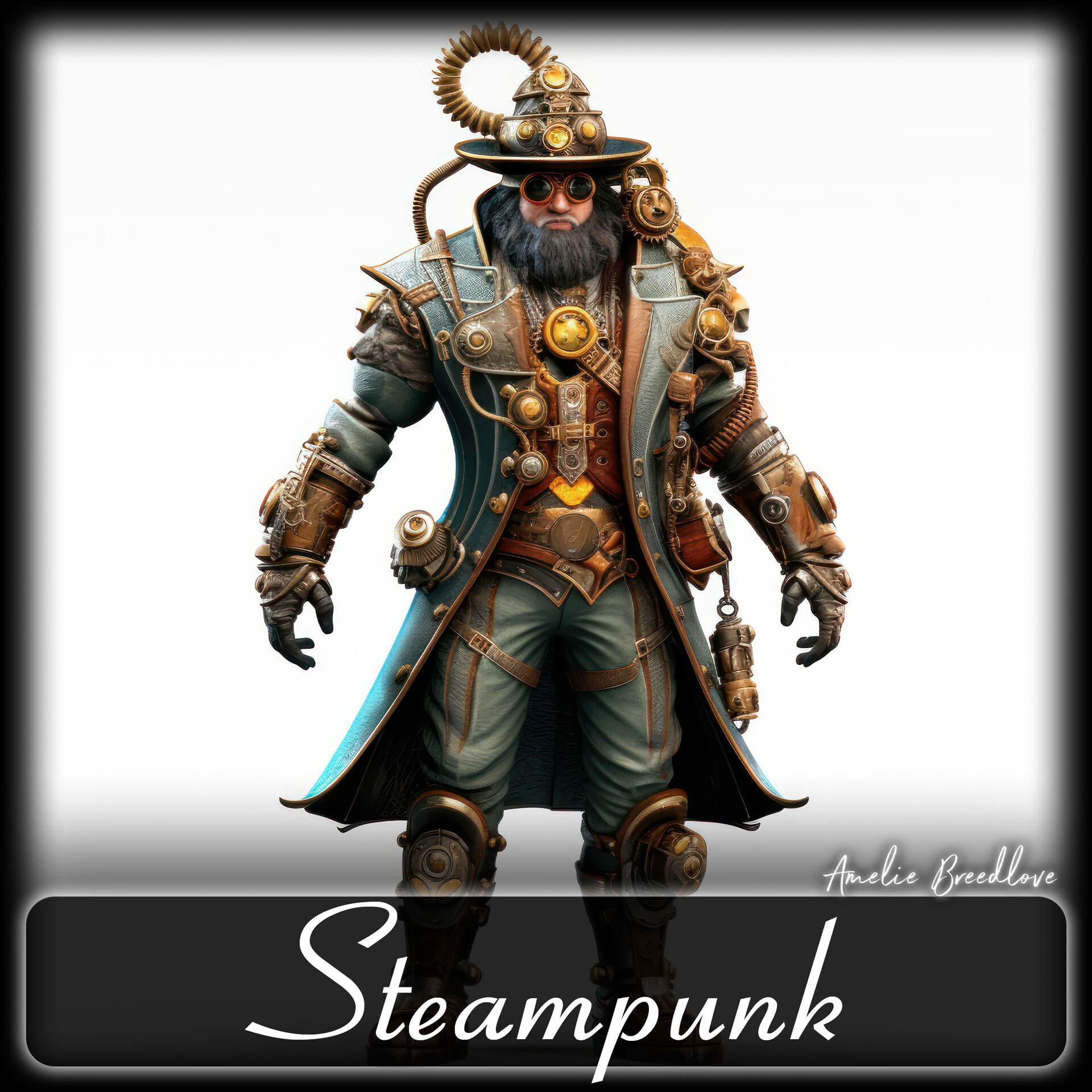 ArtStation - 200 Steampunk Character (Full Body) Reference Pack | 4K | v.5