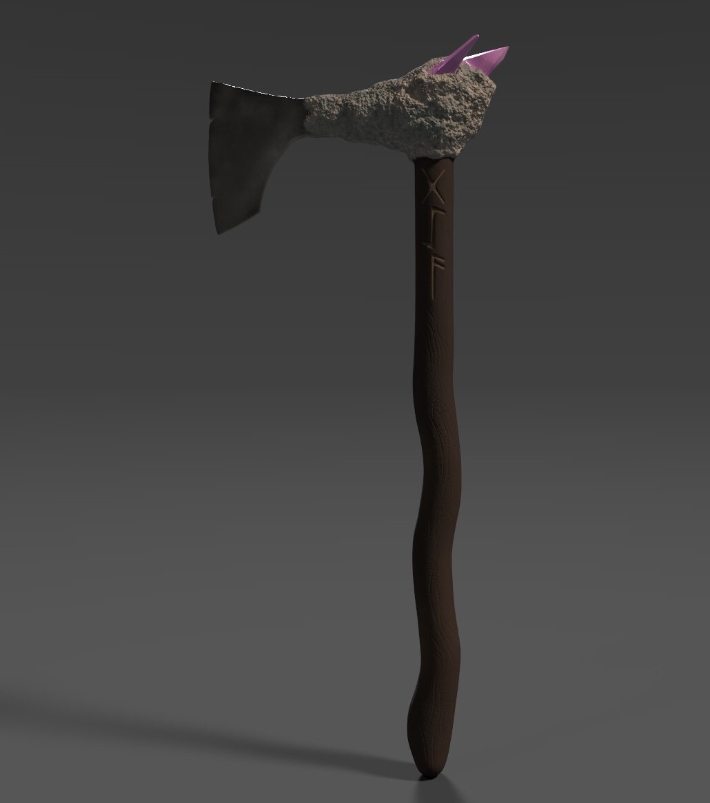 ArtStation - meteorite axe