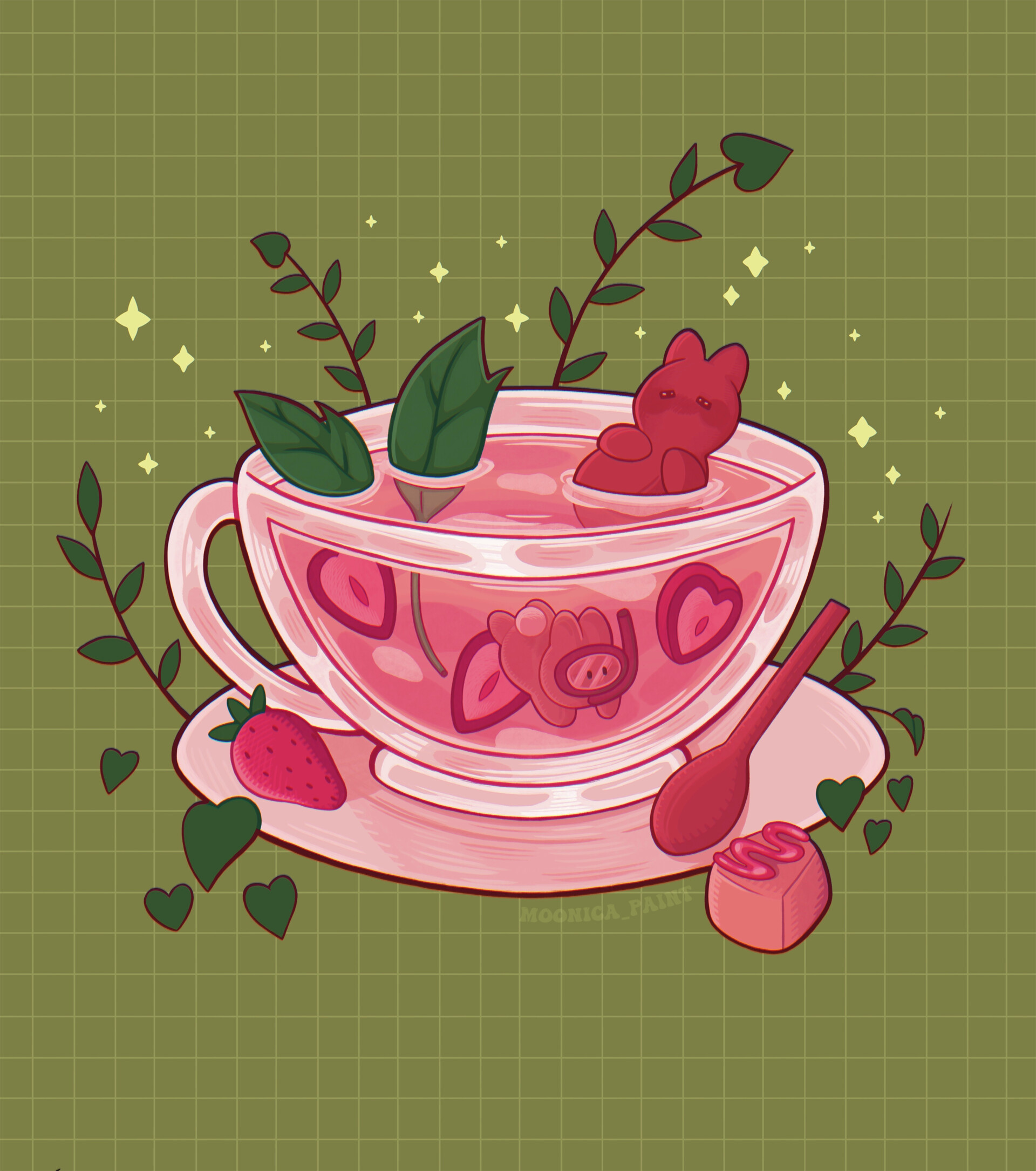 Cute Tea Drawing