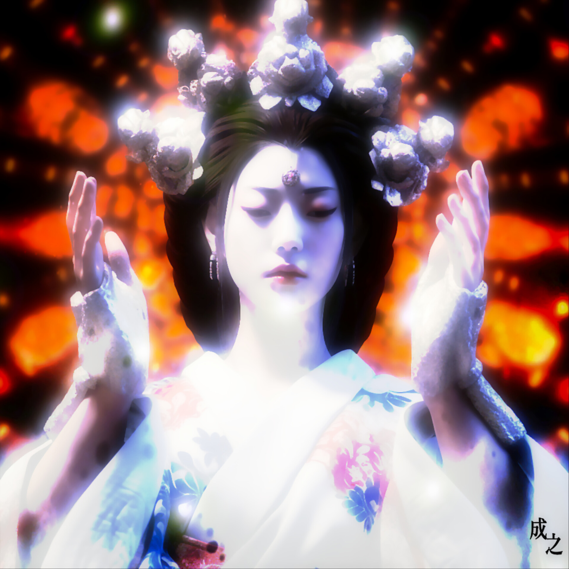 ArtStation - Kamimusubi-no-Kami (One of Three Japanese creator deities)