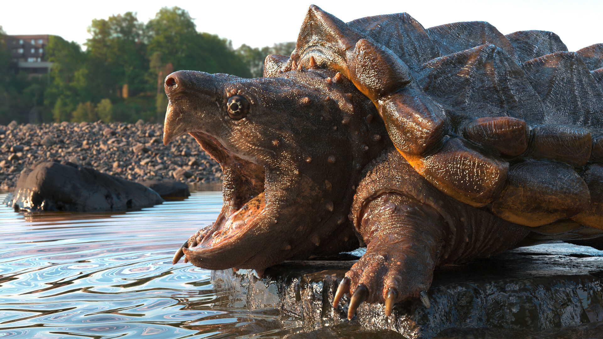 ArtStation - Alligator Snapping Turtle