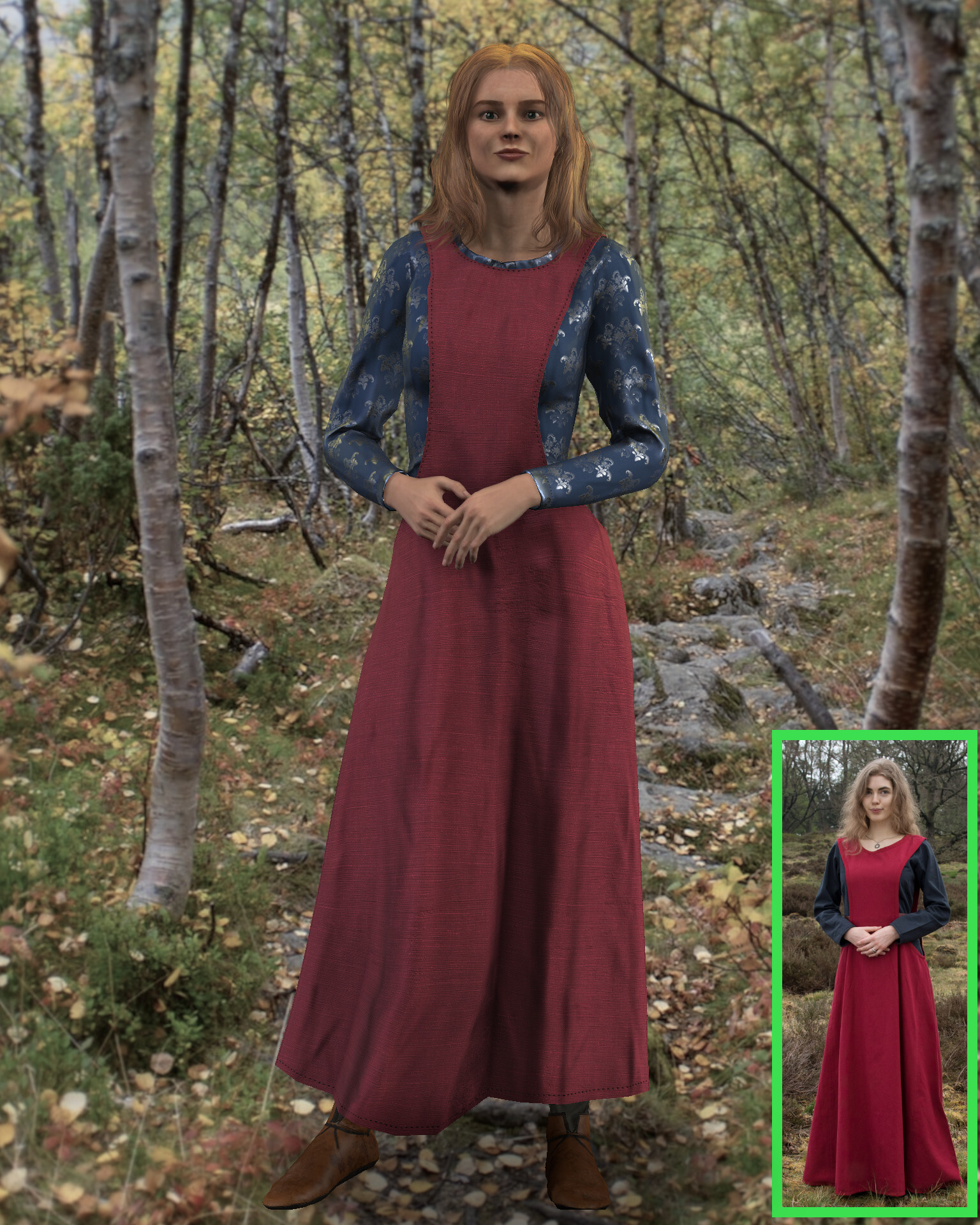 ArtStation - Medieval Open Surcote