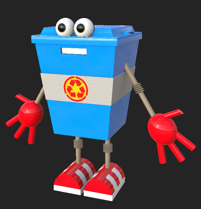 ArtStation - Blue Bin Hero