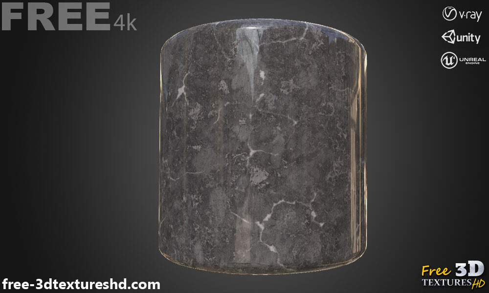 PBR Textures Free Download - Grey Marble 3d Texture PBR in High ...