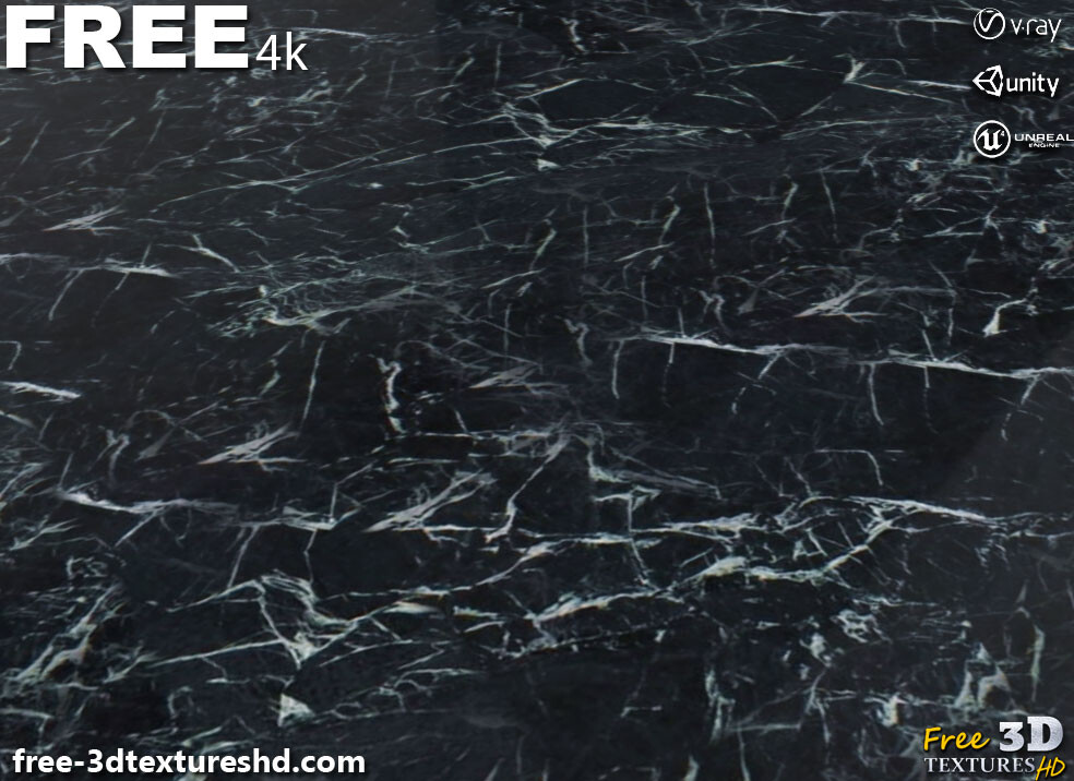 PBR Textures Free Download - Green Black Marble PBR Texture in High ...