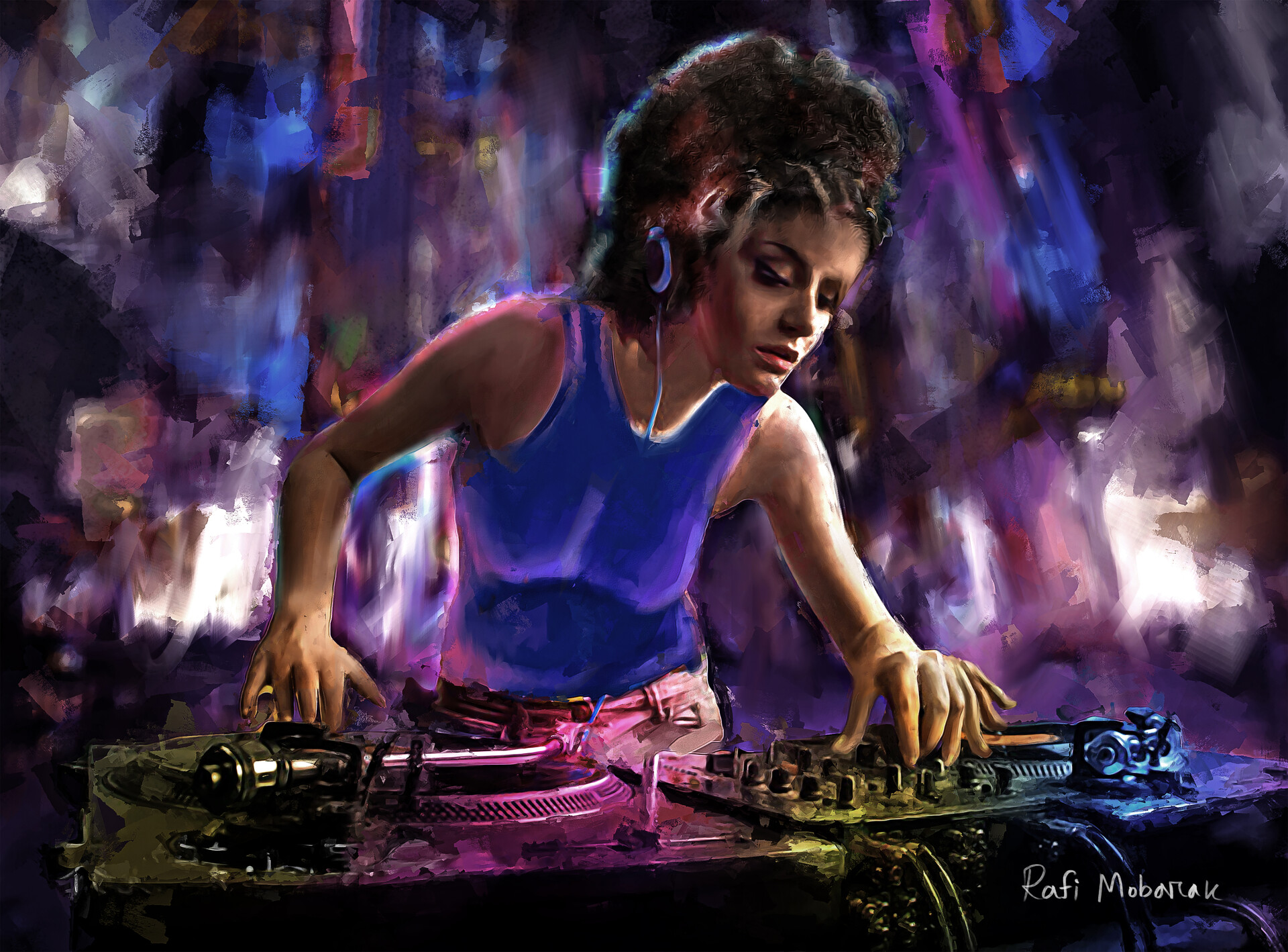 Girl Dj Art
