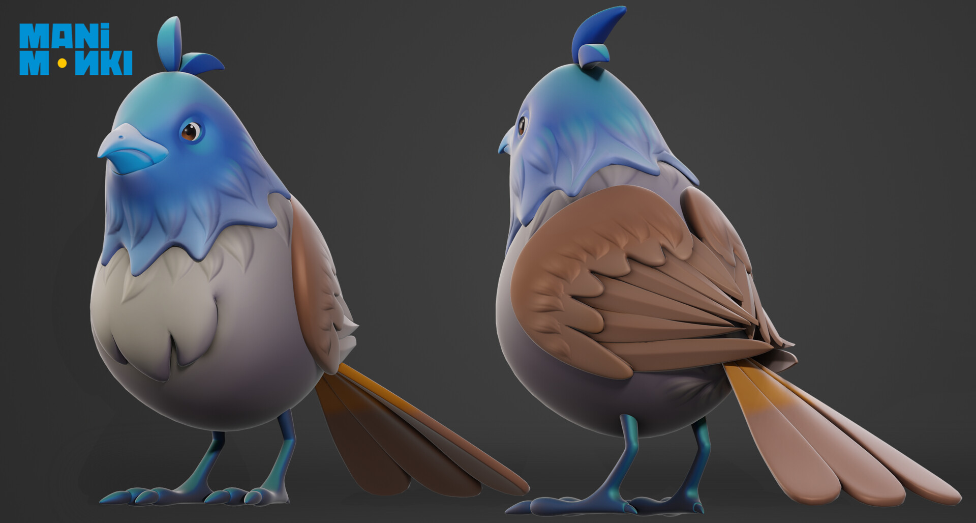 ArtStation - Beautiful Bird Stylized 3D