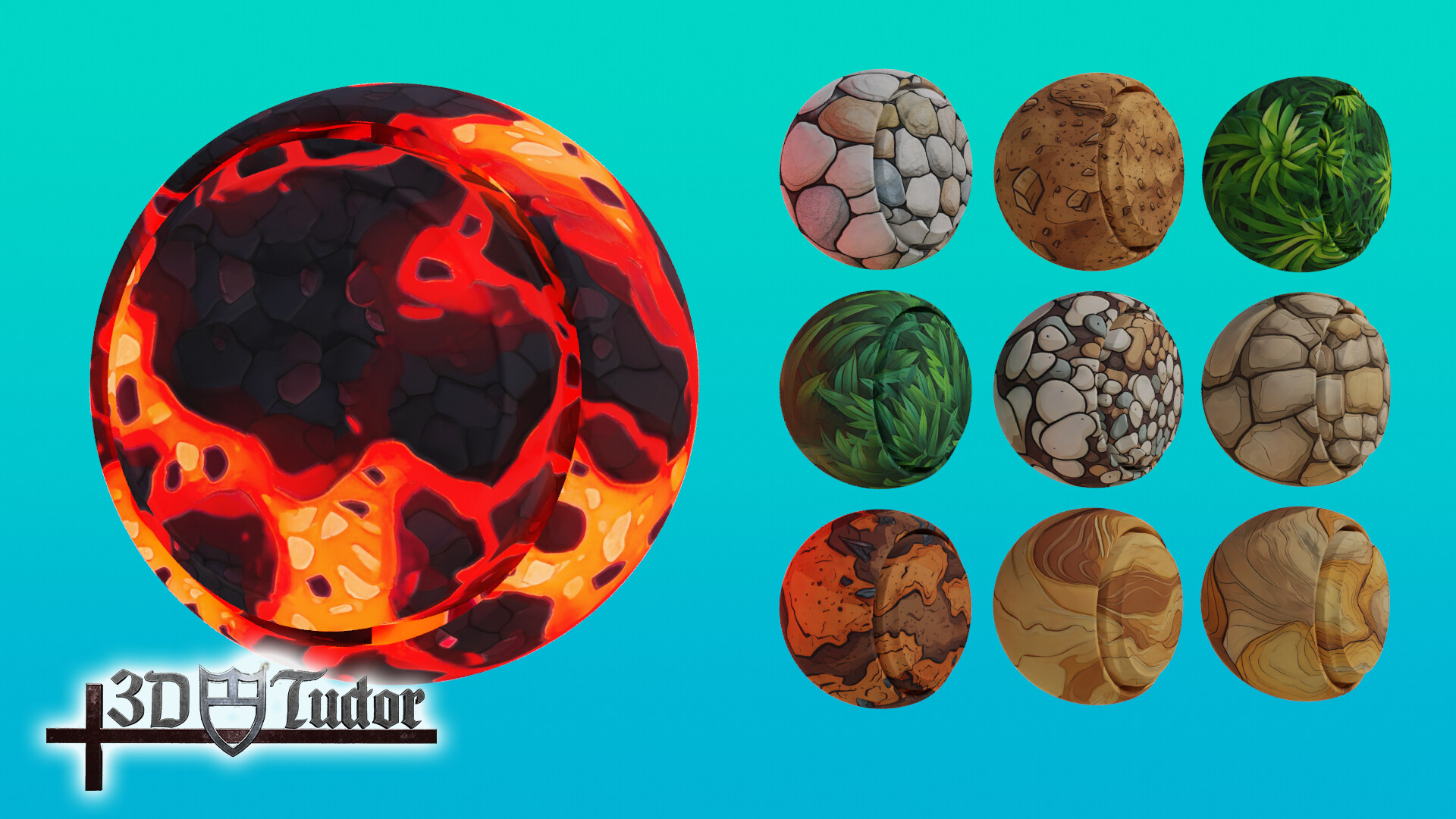 3D Tudor - Free Stylized PBR Material Pack for 3D Environments