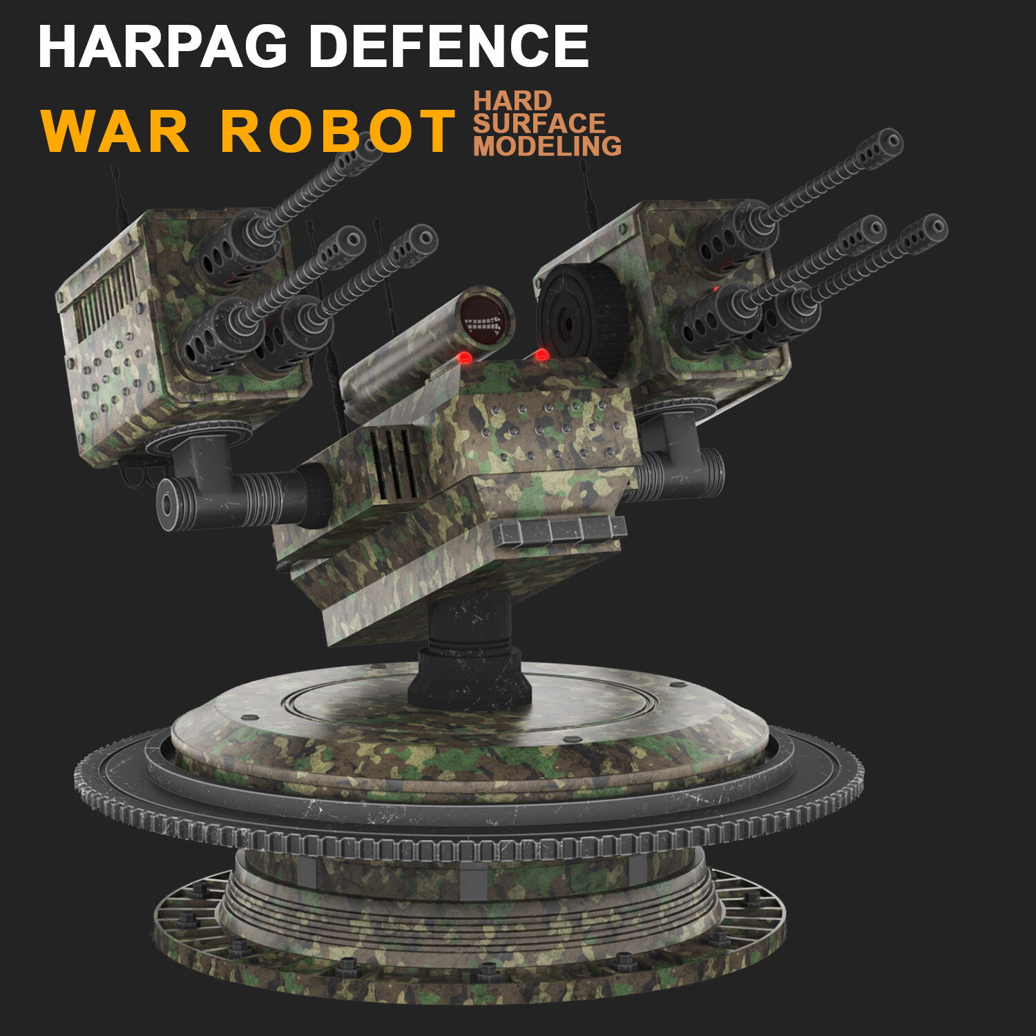 ArtStation - Harpag Defence Robot