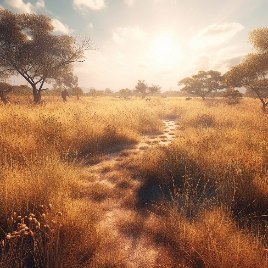 ArtStation - Grass in Africa