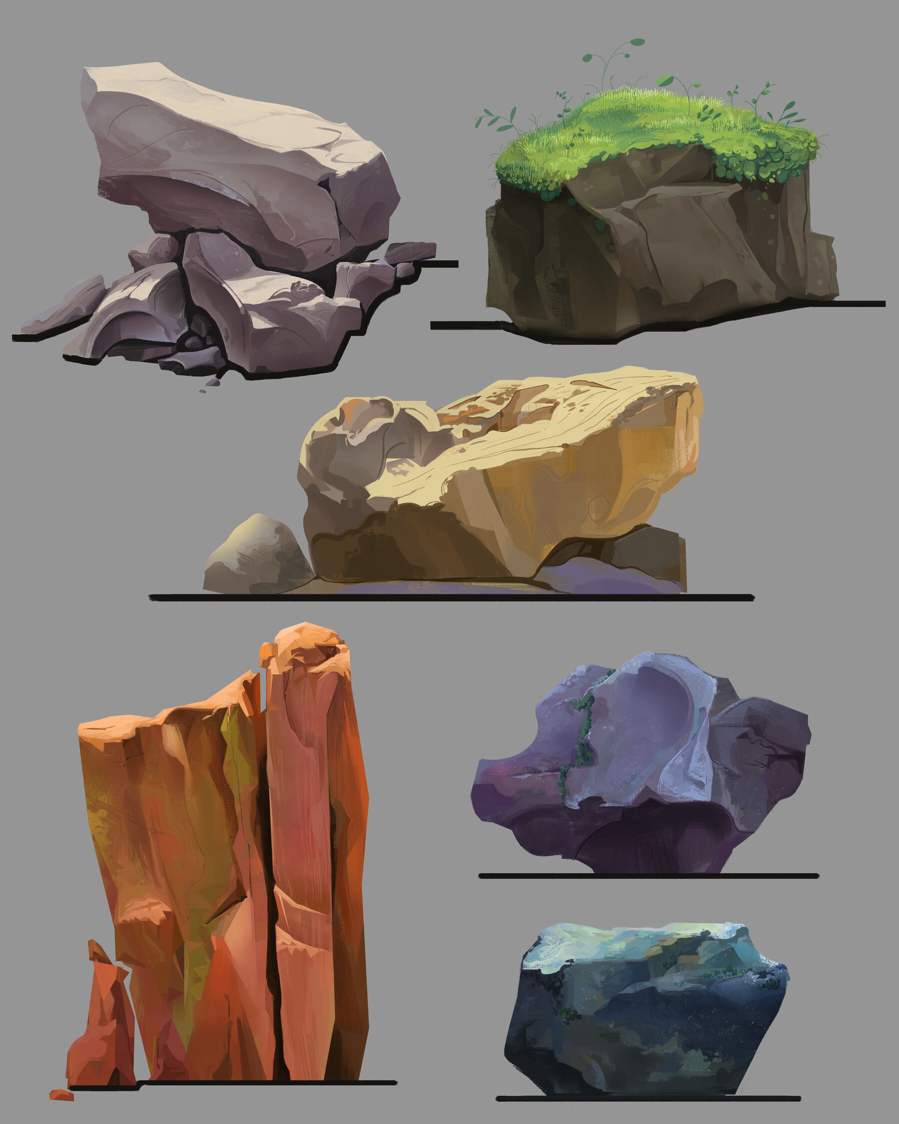 ArtStation - Study_Rocks