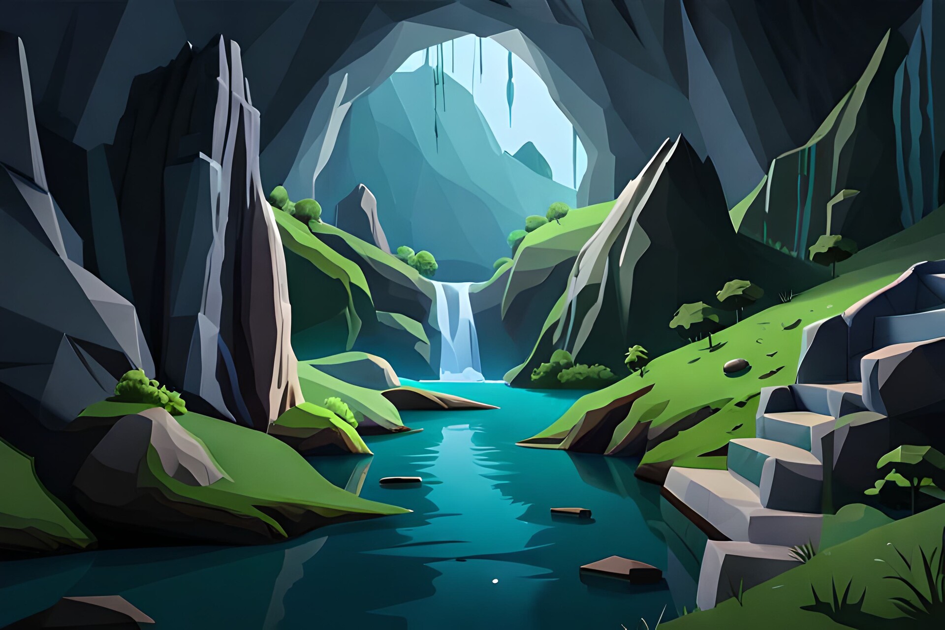 ArtStation - Gloomy Caves