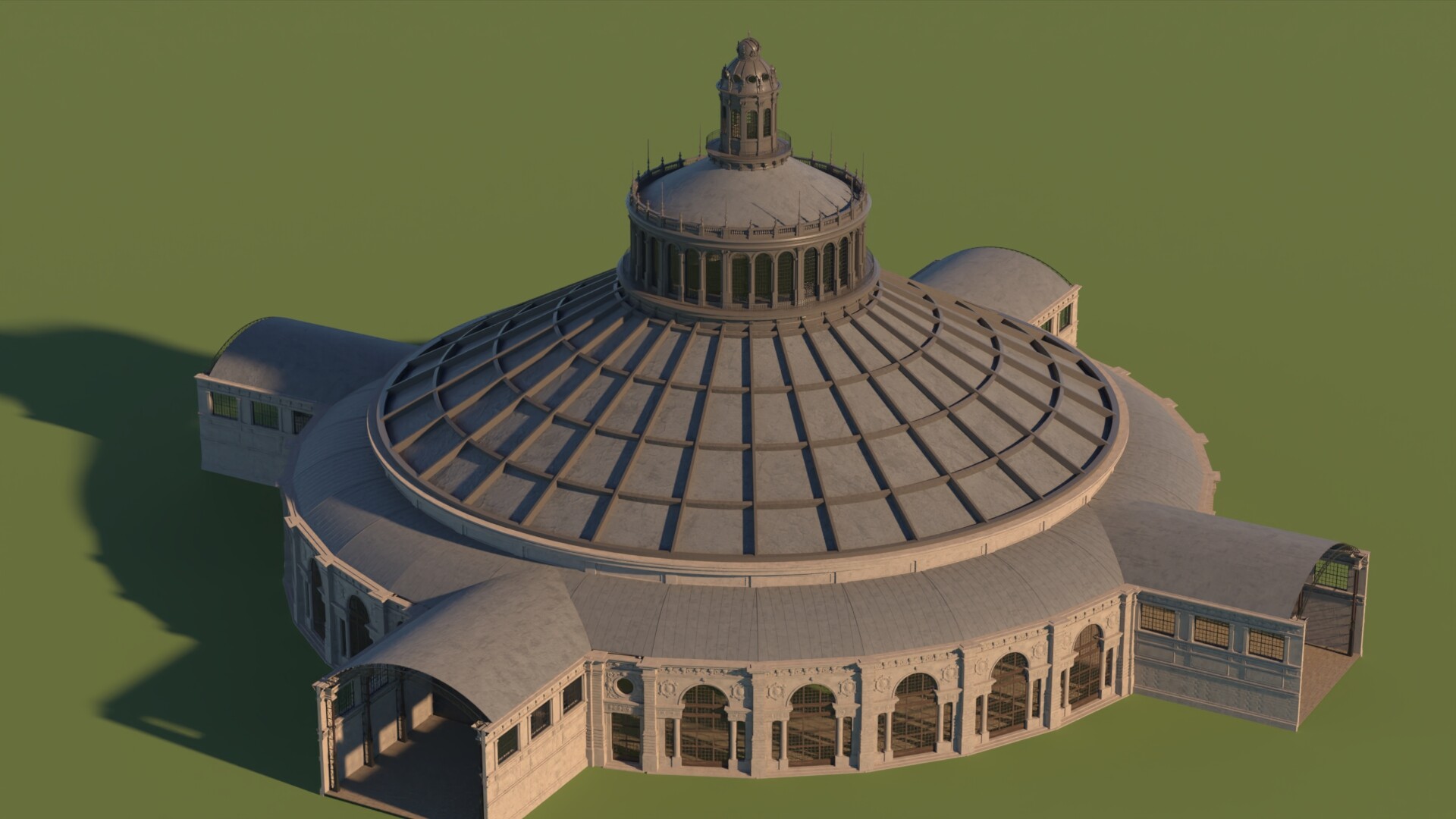 ArtStation - Vienna 1858 - The Rotunda (WIP)