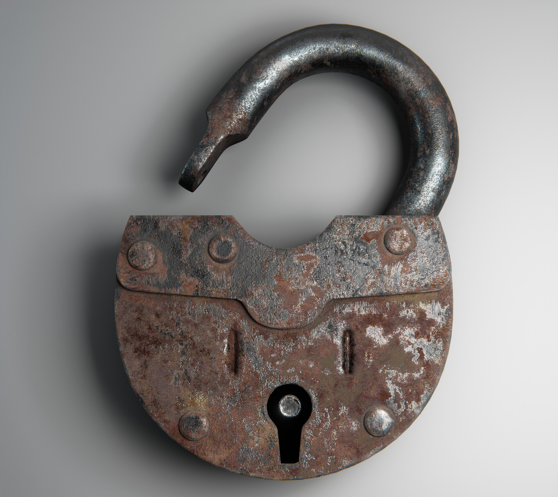 ArtStation - Old rusty lock