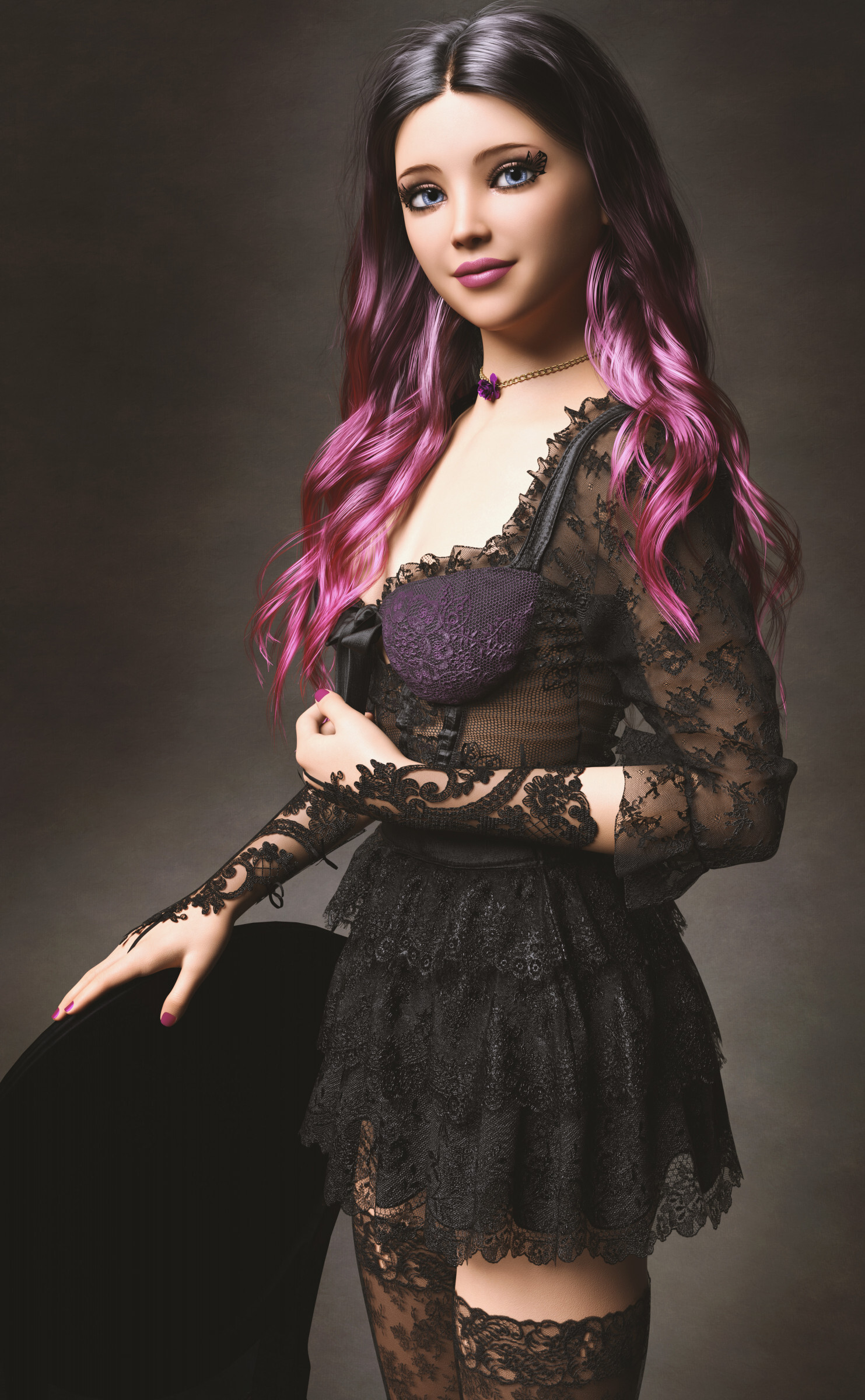 ArtStation - Gothic Ariel portrait