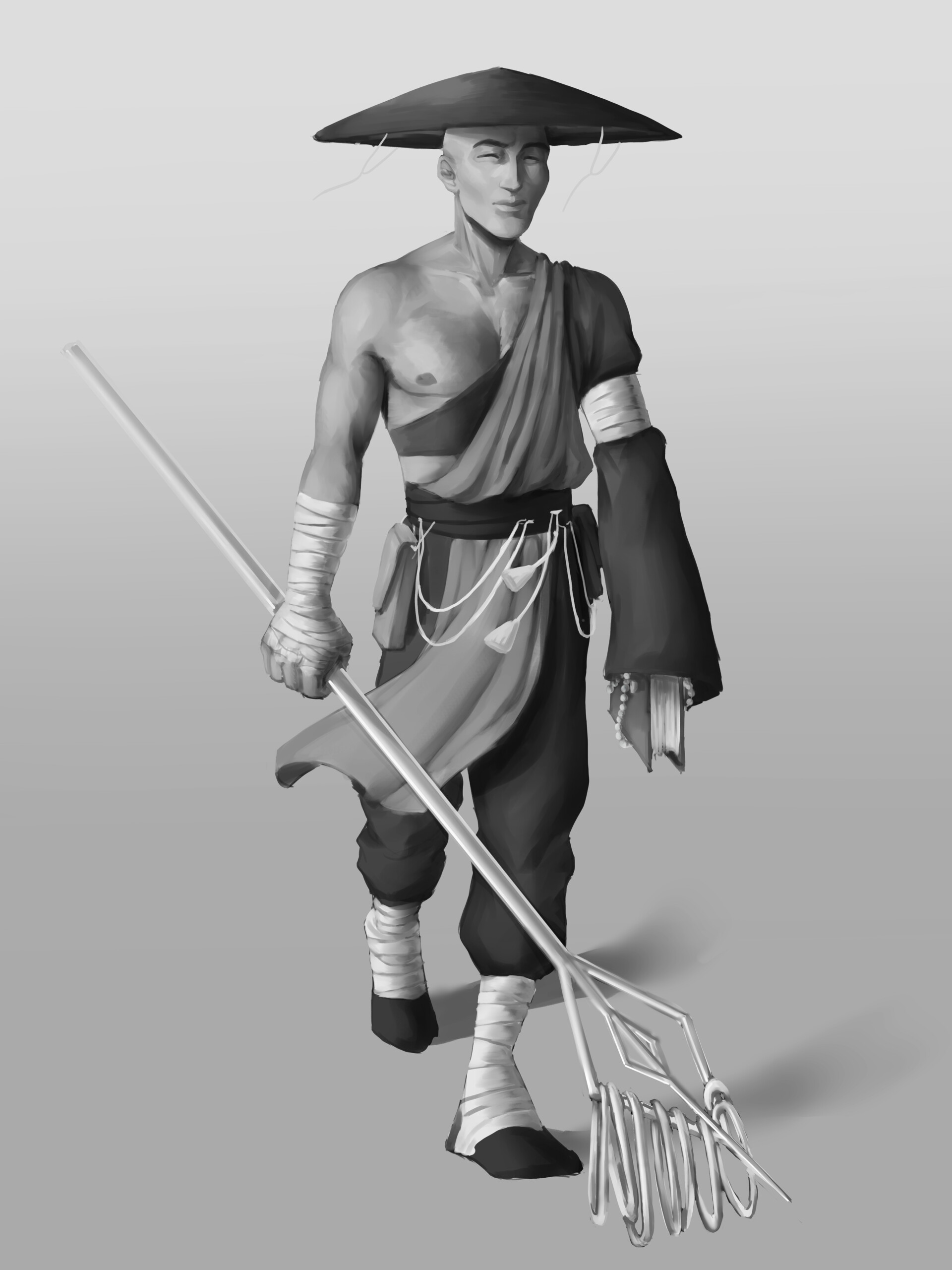 ArtStation - Character Exploration - Warrior Monk