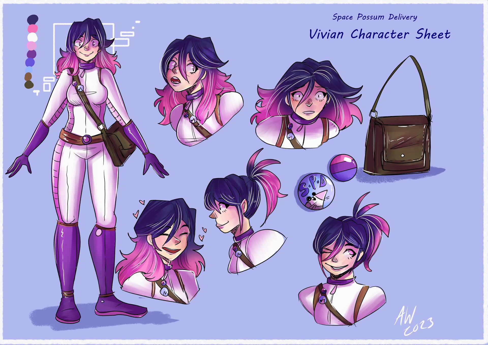 ArtStation - Vivian's Character Reference Sheet