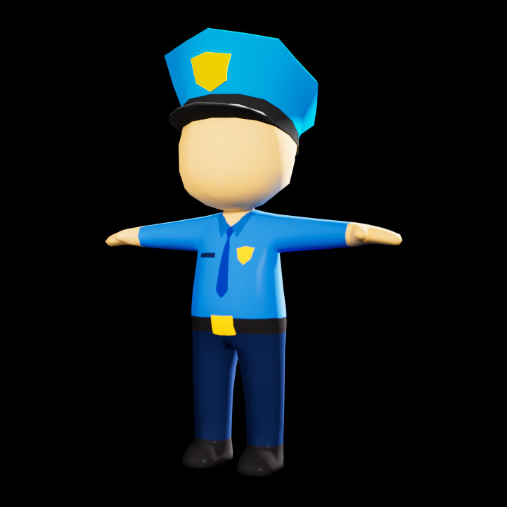 ArtStation - Low Poly stickman