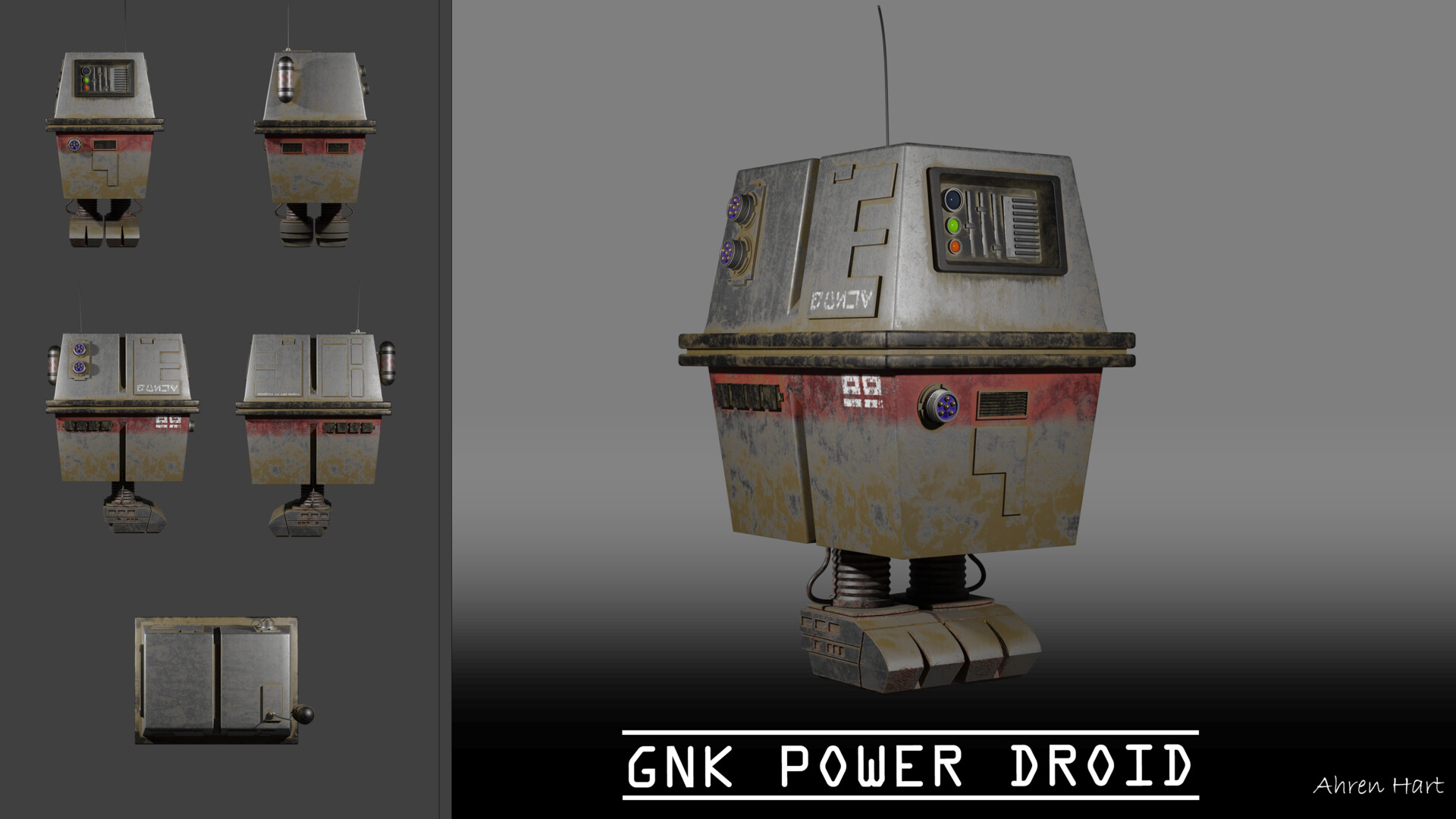 ArtStation - Star Wars Gonk Droid Clean & Dirty