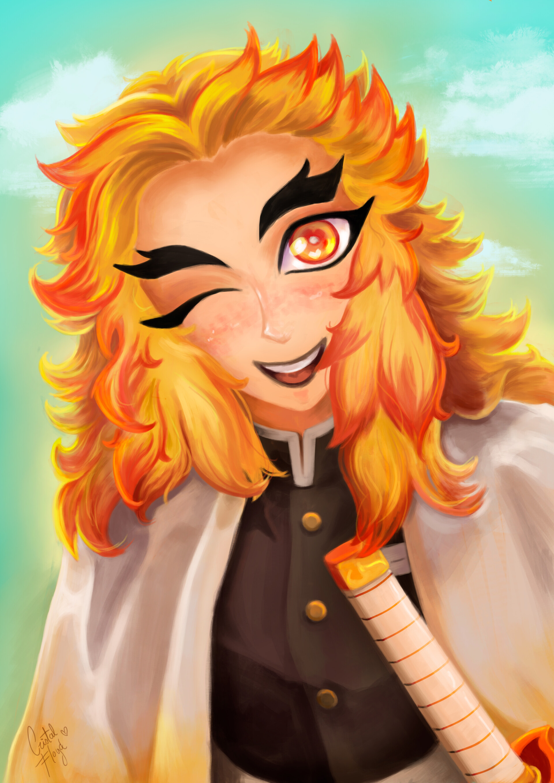 ArtStation - Rengoku fanart