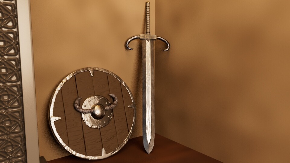 ArtStation - Prop Sword and Shield