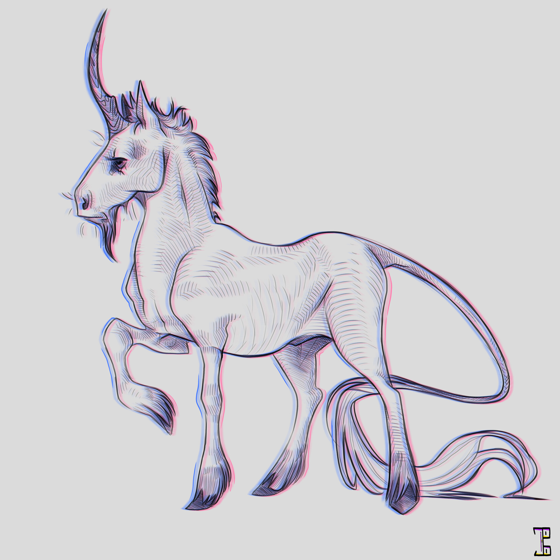 ArtStation - psychedelic unicorn