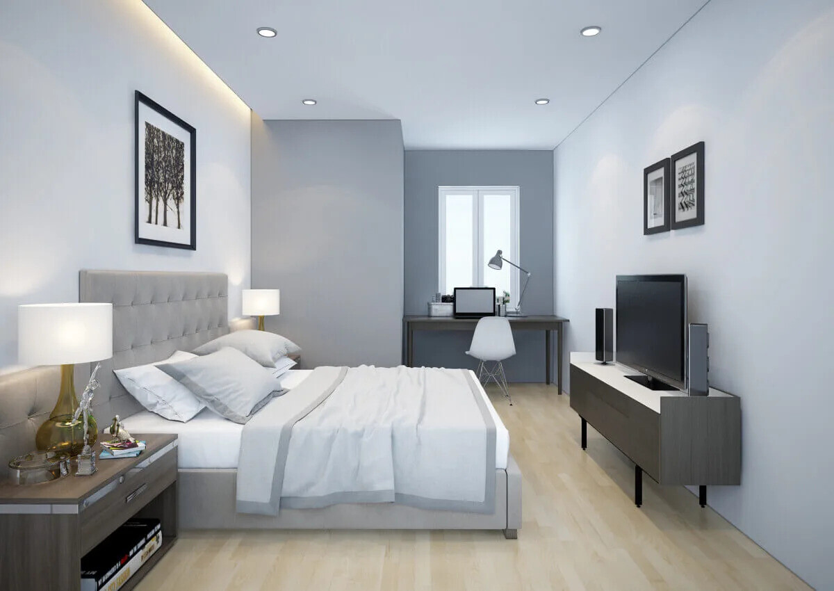 ArtStation - 3D Interior Rendering for Master Bedroom