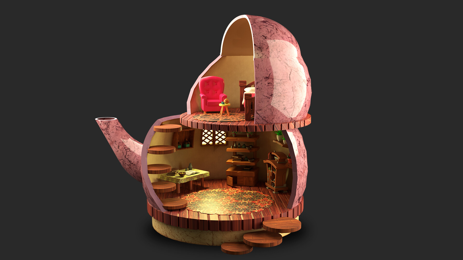 ArtStation - Tea house