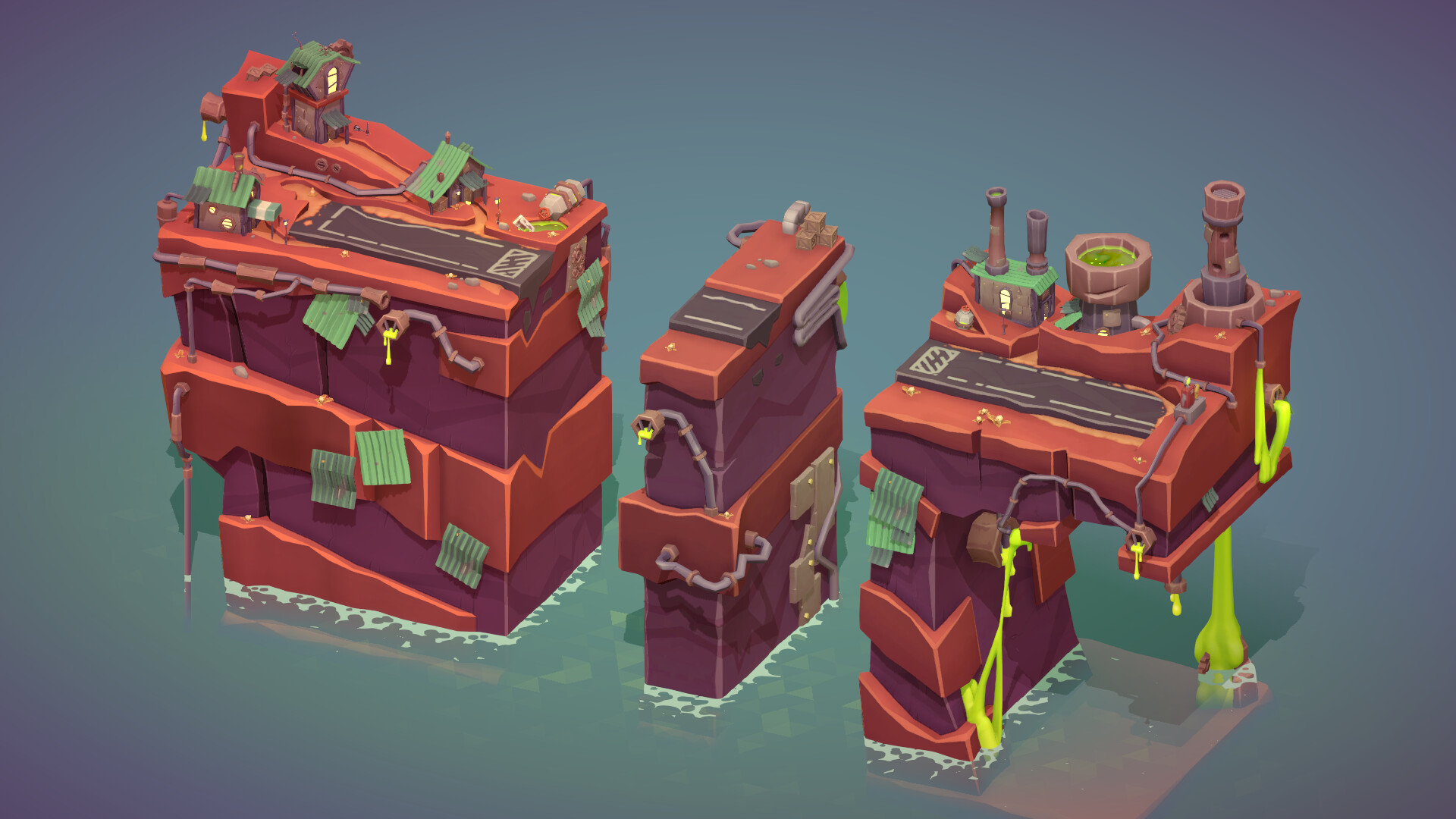 ArtStation - "Toxic" from PolyBridge 3