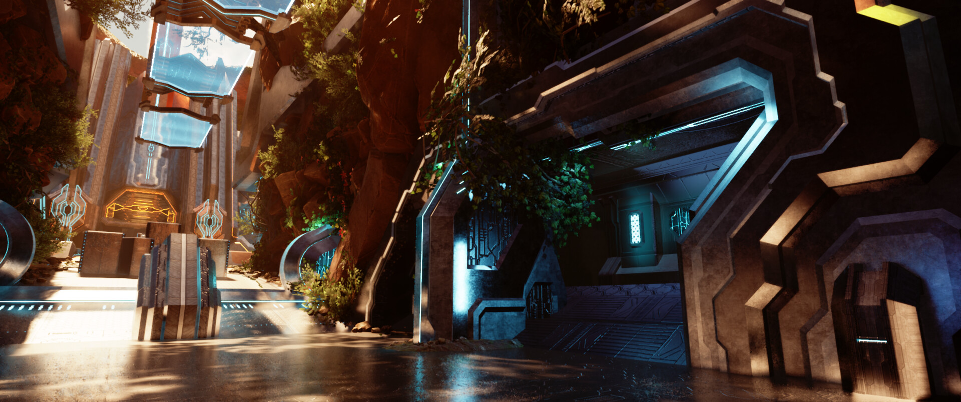 ArtStation - Various Halo-styled Environments from GLASSED