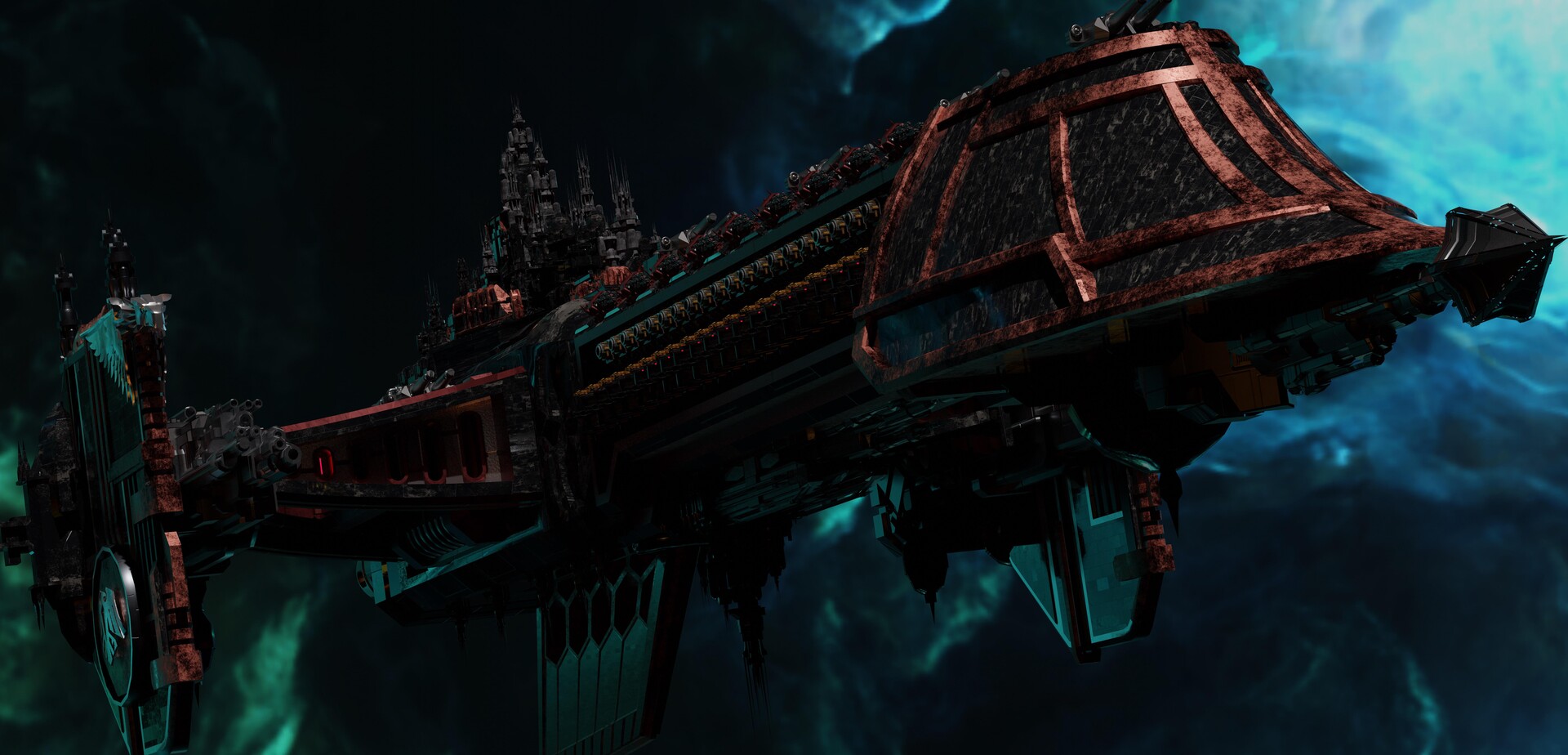 ArtStation - Gloriana Class Battleship (Raven Guard)
