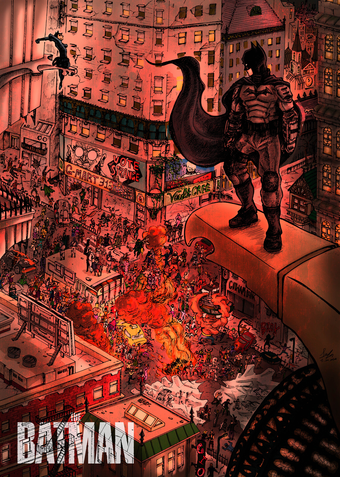 Ian Papa - The Batman 2022 Movie Poster