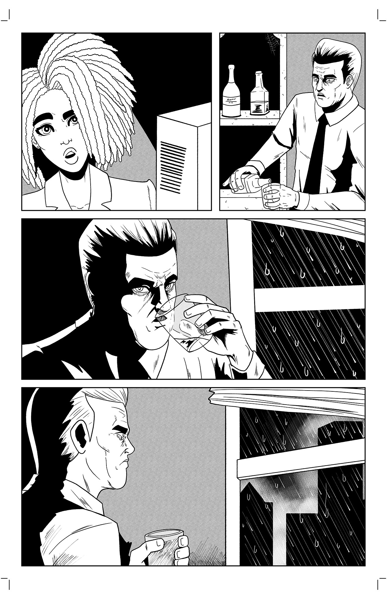 ArtStation - Noir Comic Page