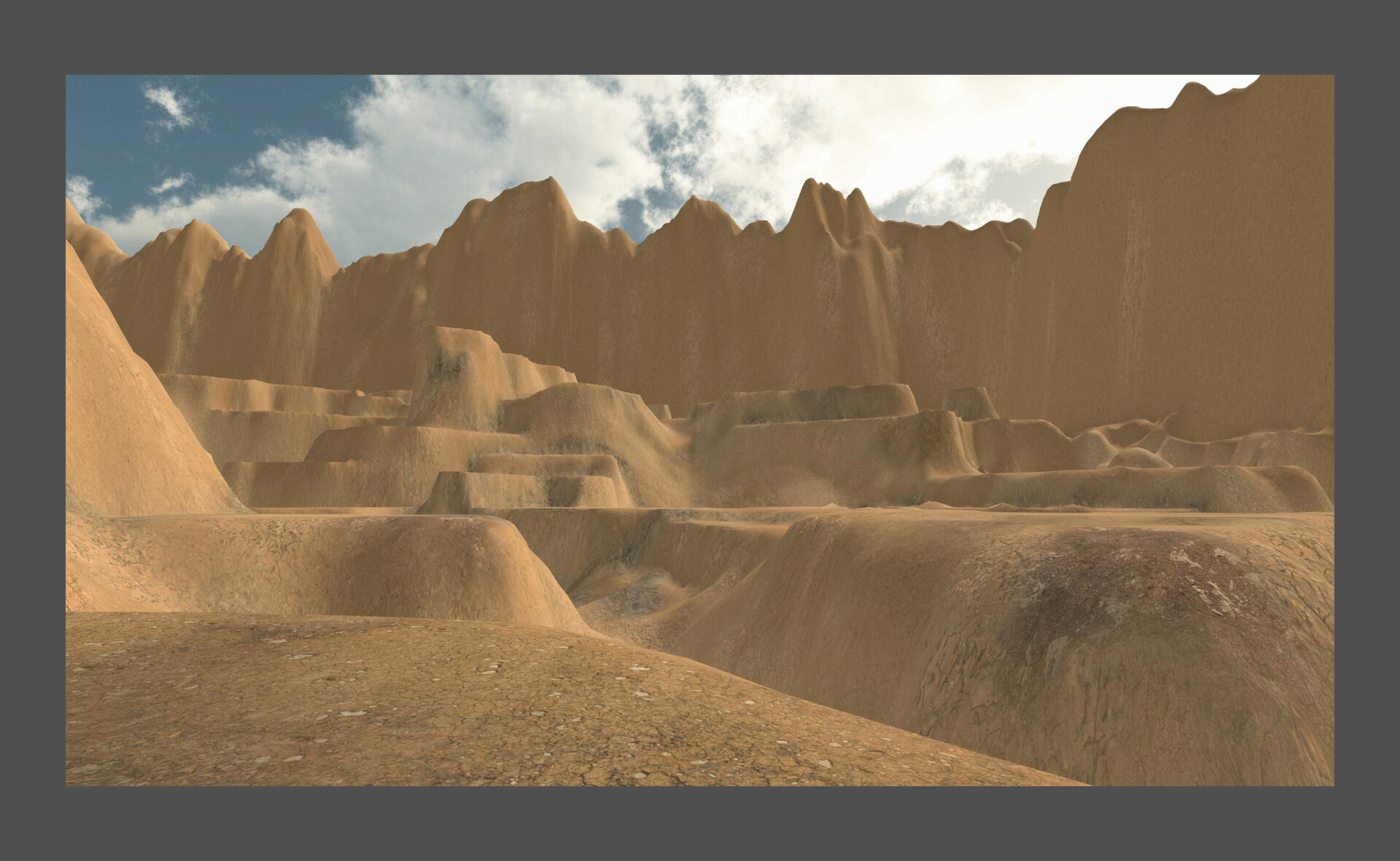 ArtStation - Blockout - Game Desert Level - AMF_JC_2