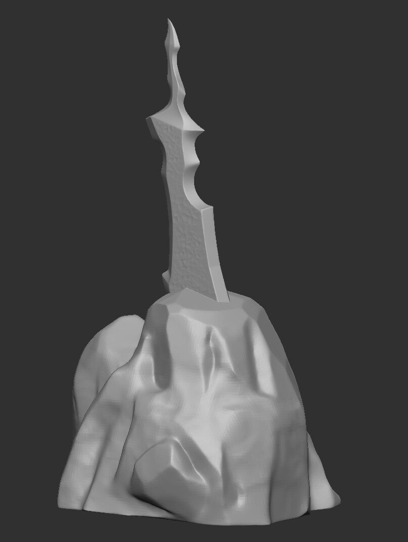 ArtStation - Sword&Stone Sculpt
