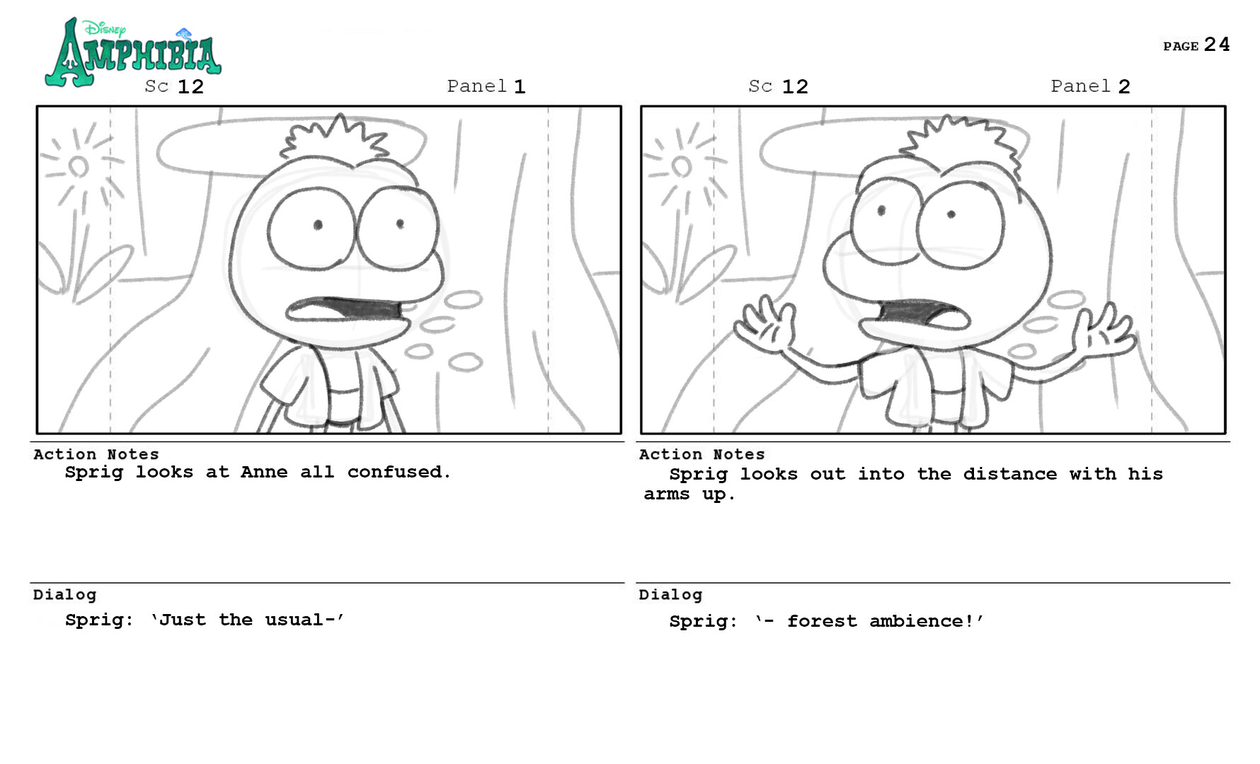 Amphibia Storyboard Exercise by Shadrak Wilde — ProUser.Me