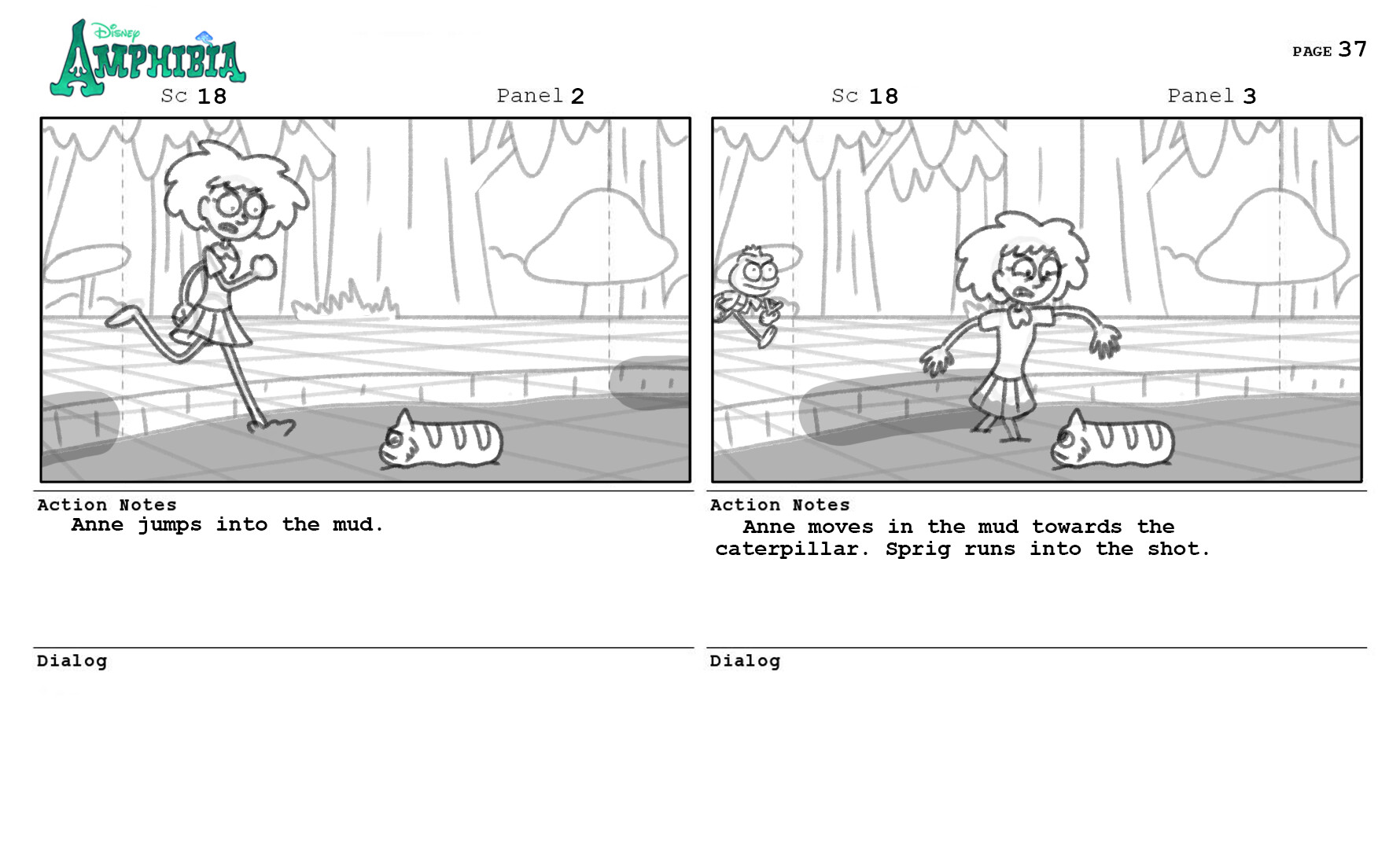 Shadrak Wilde - Amphibia Storyboard Exercise