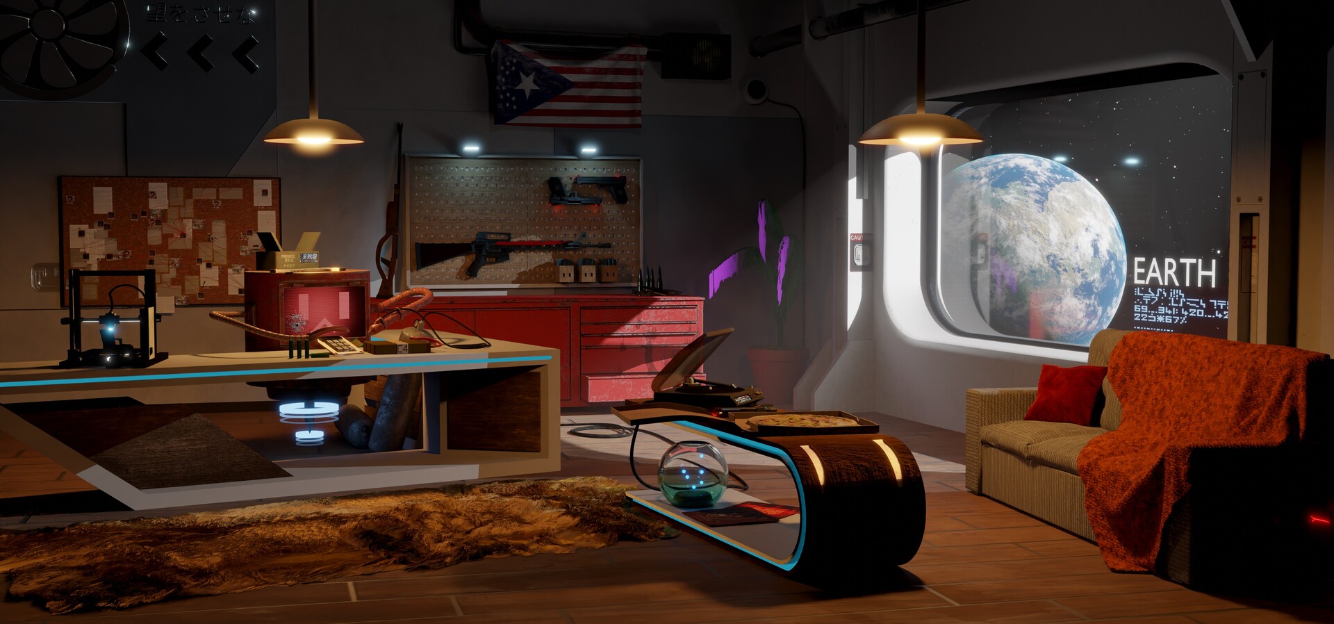 ArtStation - Space Station Outpost