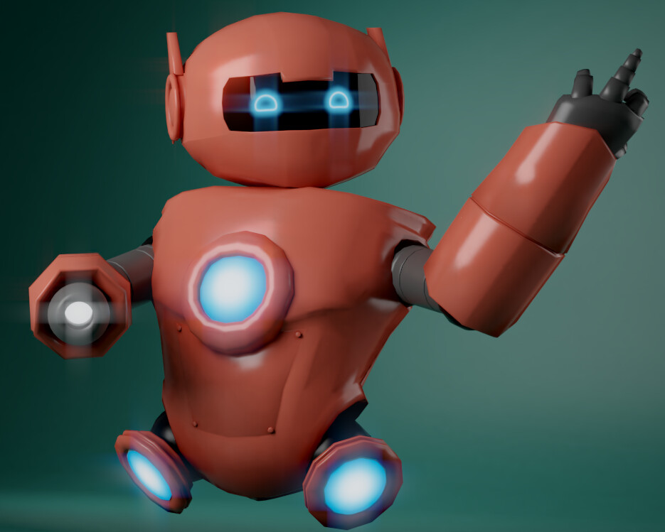ArtStation - robot low poly