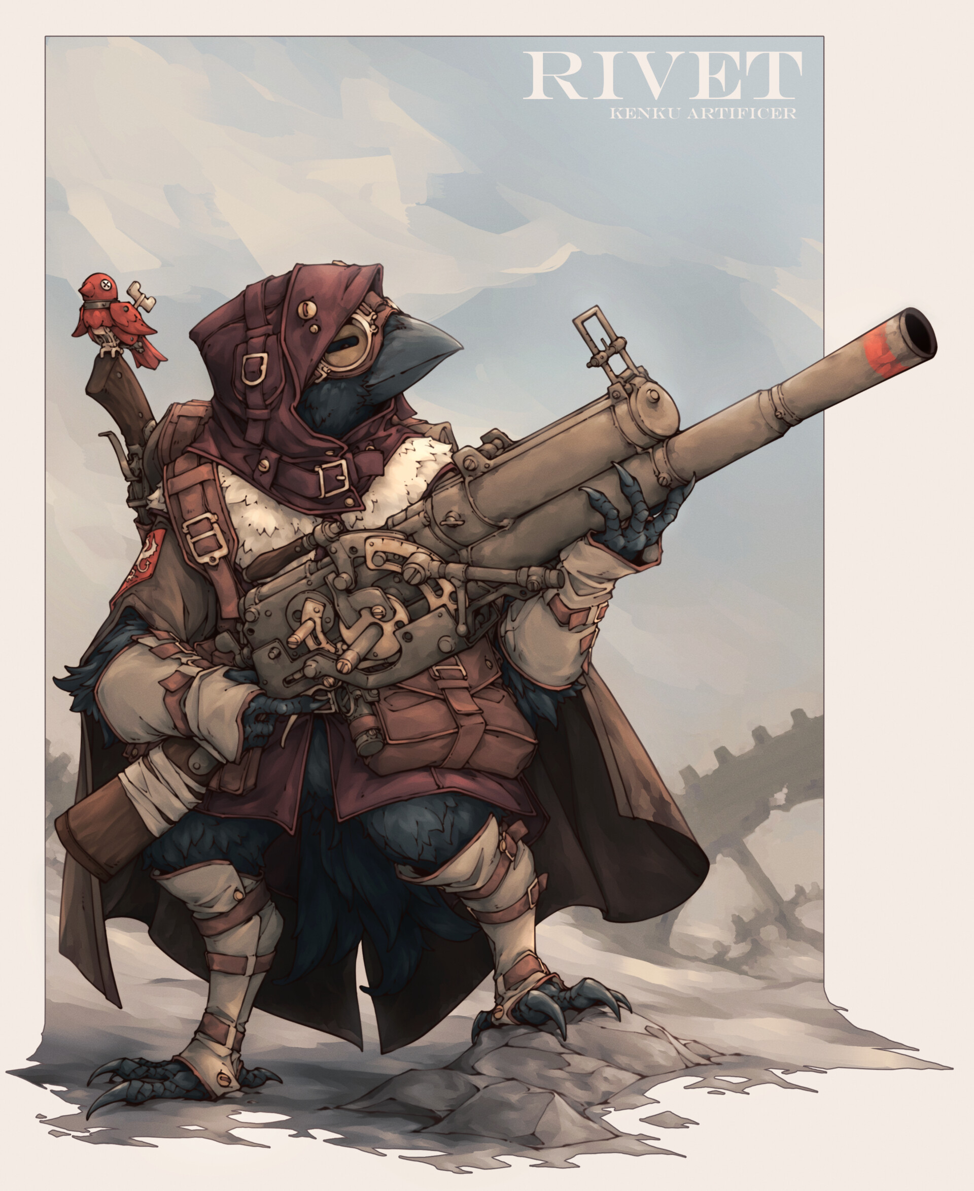 ArtStation - Rivet, Kenku Artificer