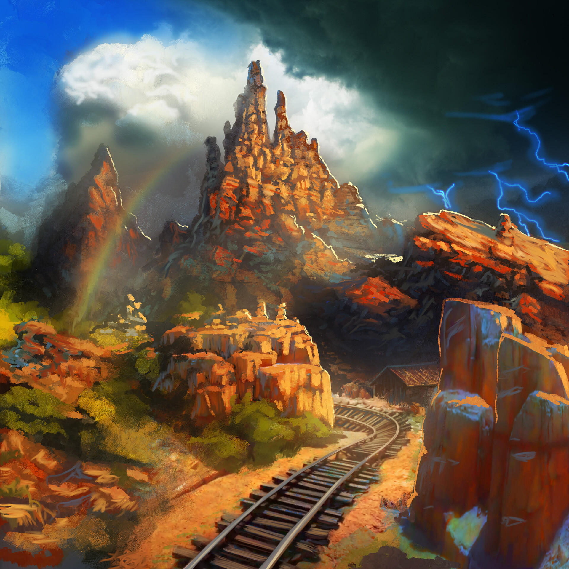 ArtStation - Thunder Mountain