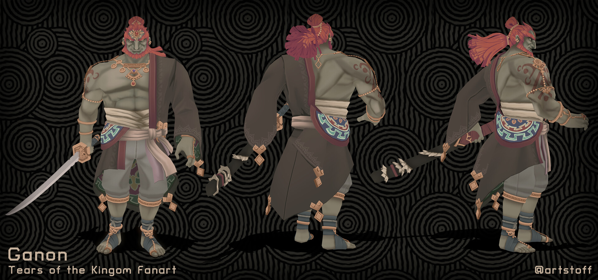 Christoph (The Stoff) Schoch - TOTK - Ganon - Fanart