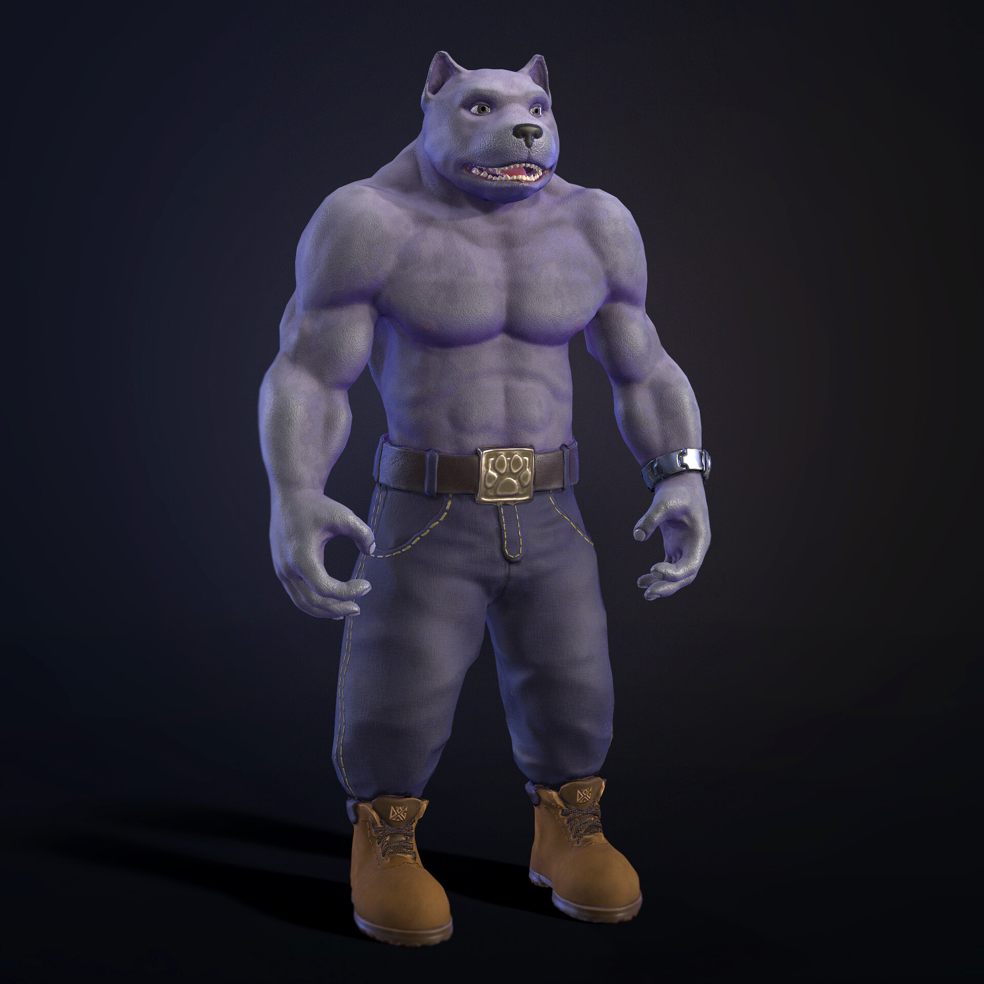 ArtStation - PITBULL character (3D)