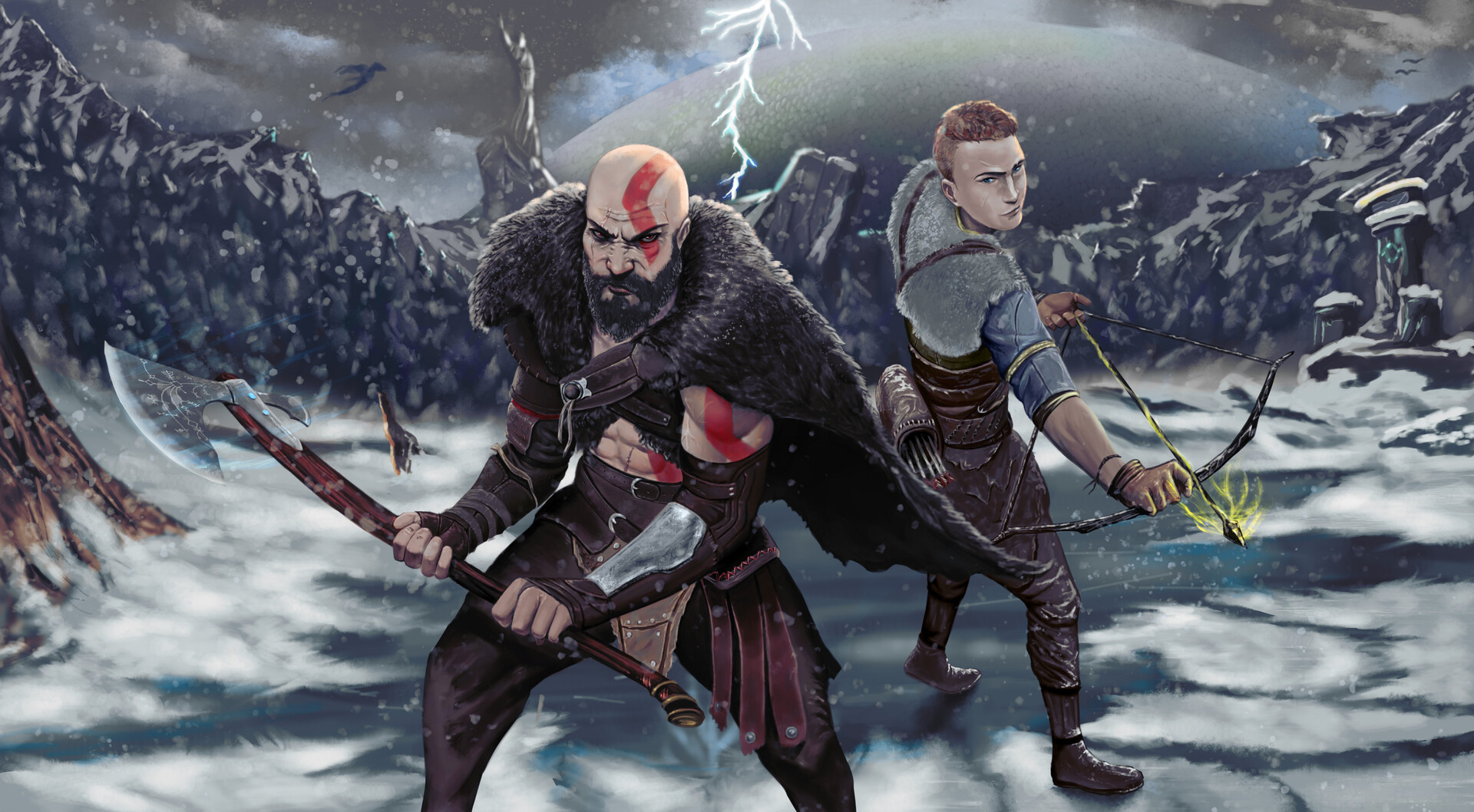 Artstation God Of War Ragnarok Fan Art