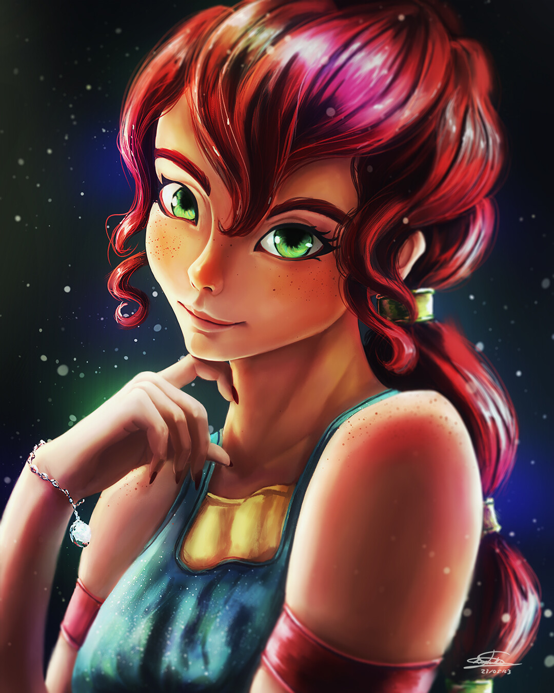 ArtStation - Rune Fencer Illyia (Portrait)