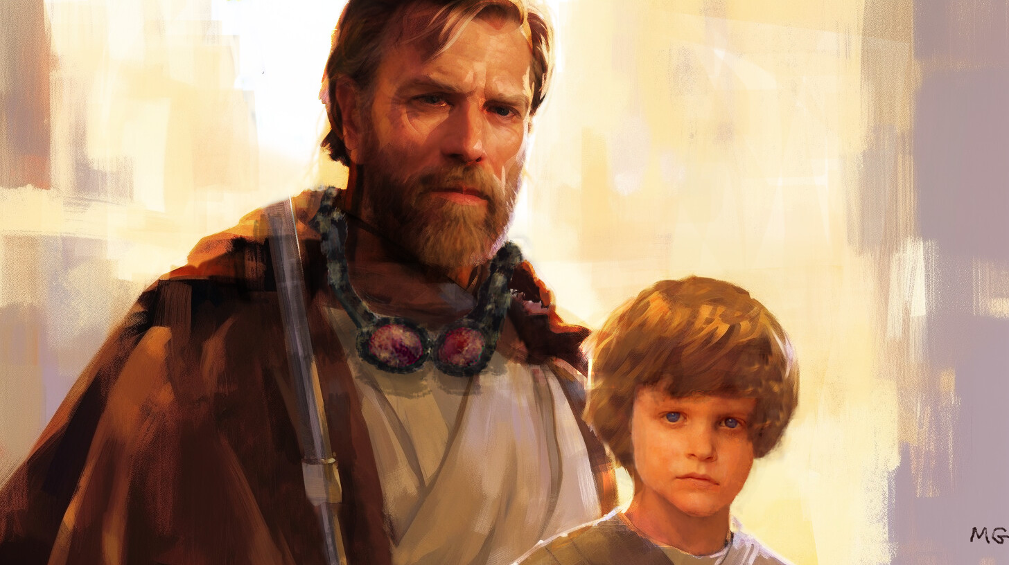 ArtStation - Star Wars: Obi-Wan and Luke Sketch