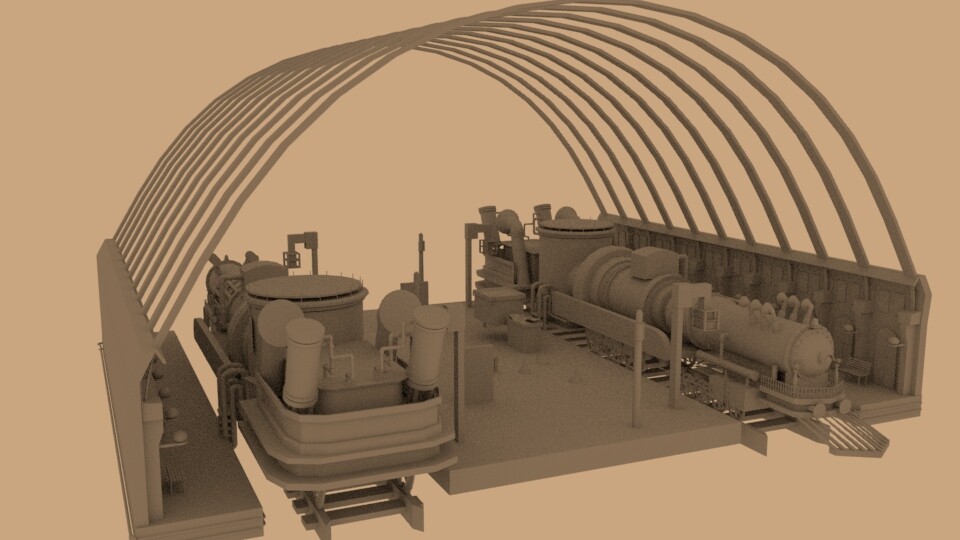 ArtStation - Train & Station Model